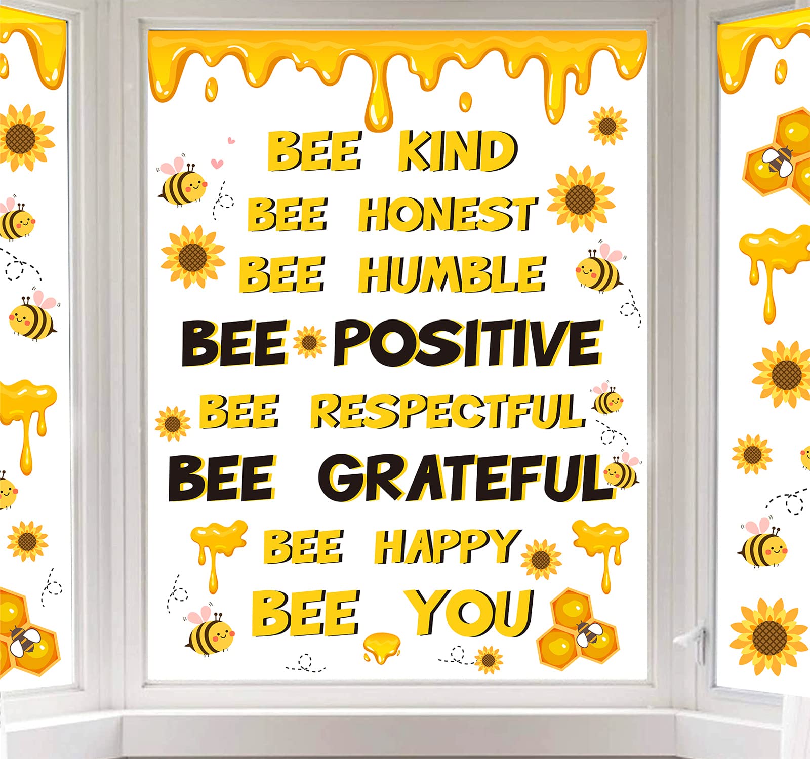 Bee Positive Quotes Bee' Motivational Stickers Pack Item 3191 Elsa