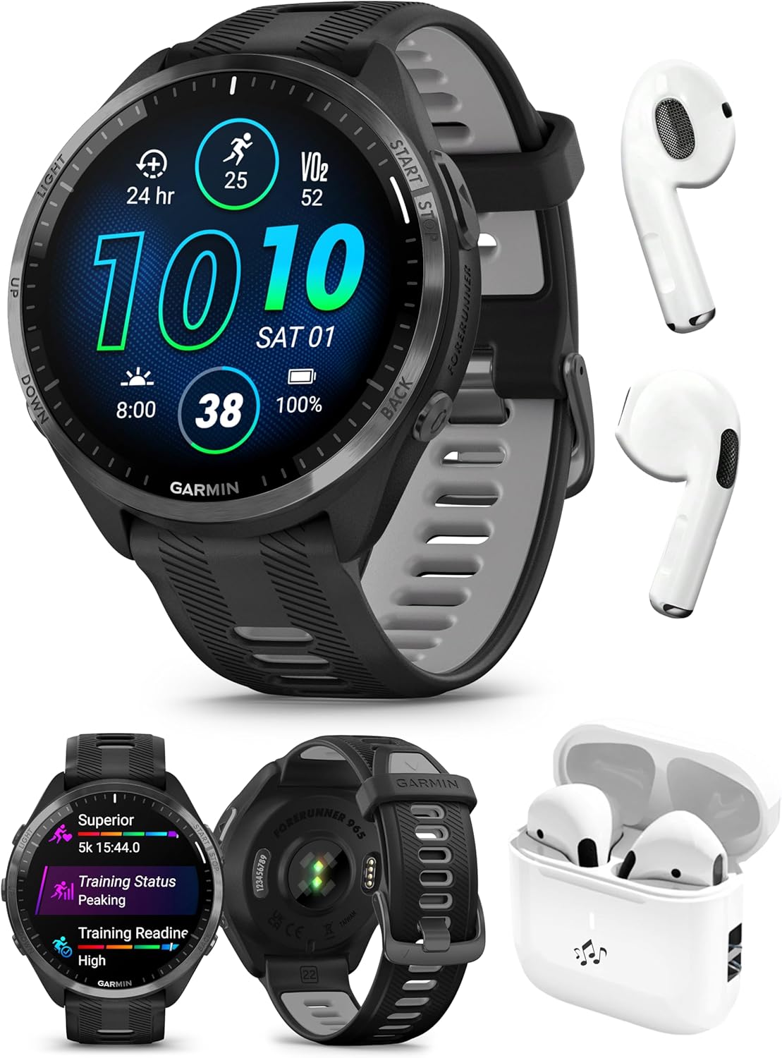 Garmin Forerunner 965 Smartwatch & Earbuds Bundle User Manual