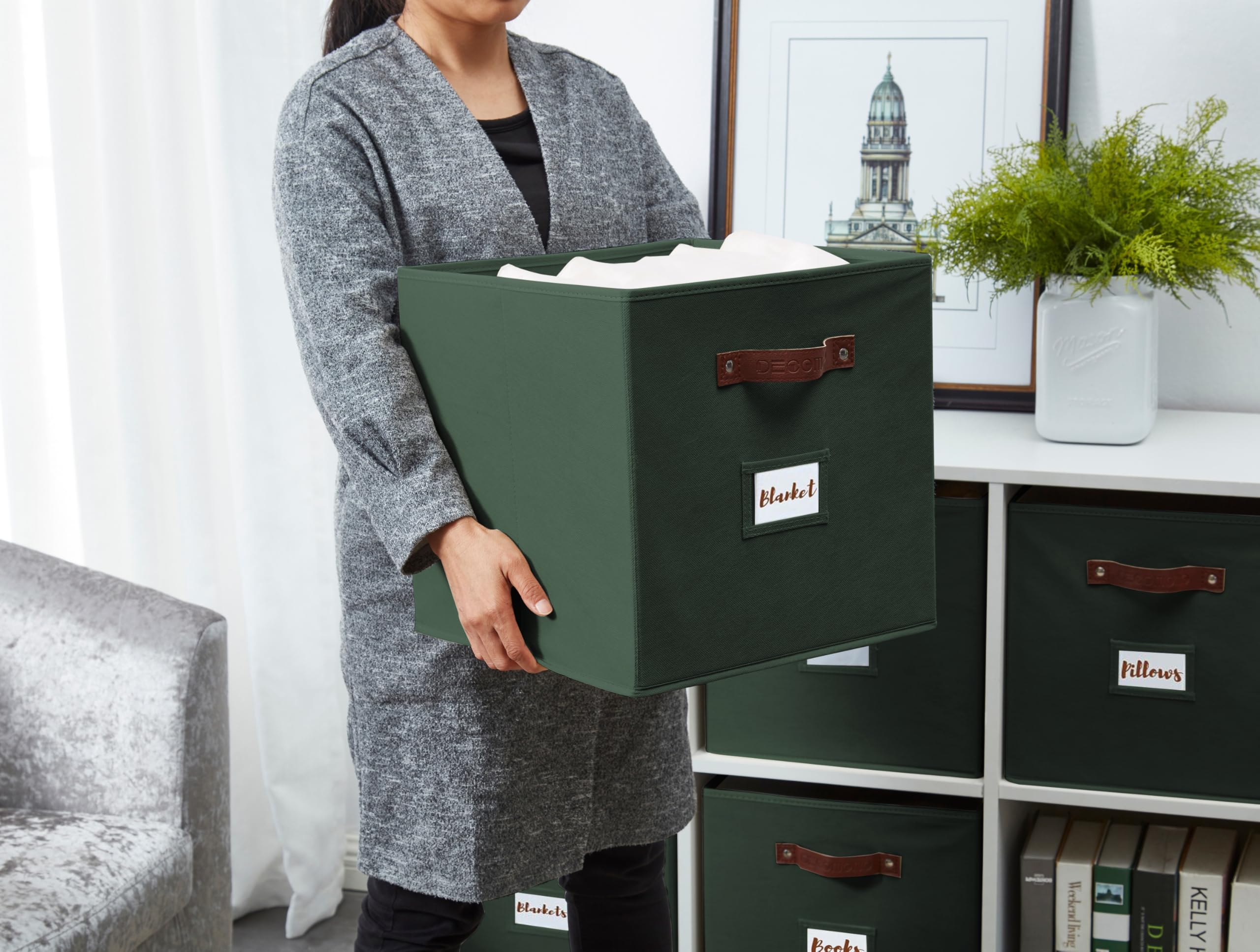 Snapklik.com : DECOMOMO Storage Baskets 13x15x13 Storage Cube Bins