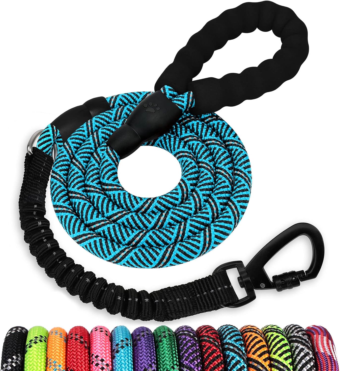 Amazon.com : Rope Dog Leash 6 FT: Heavy Duty Leashes with Swivel ...