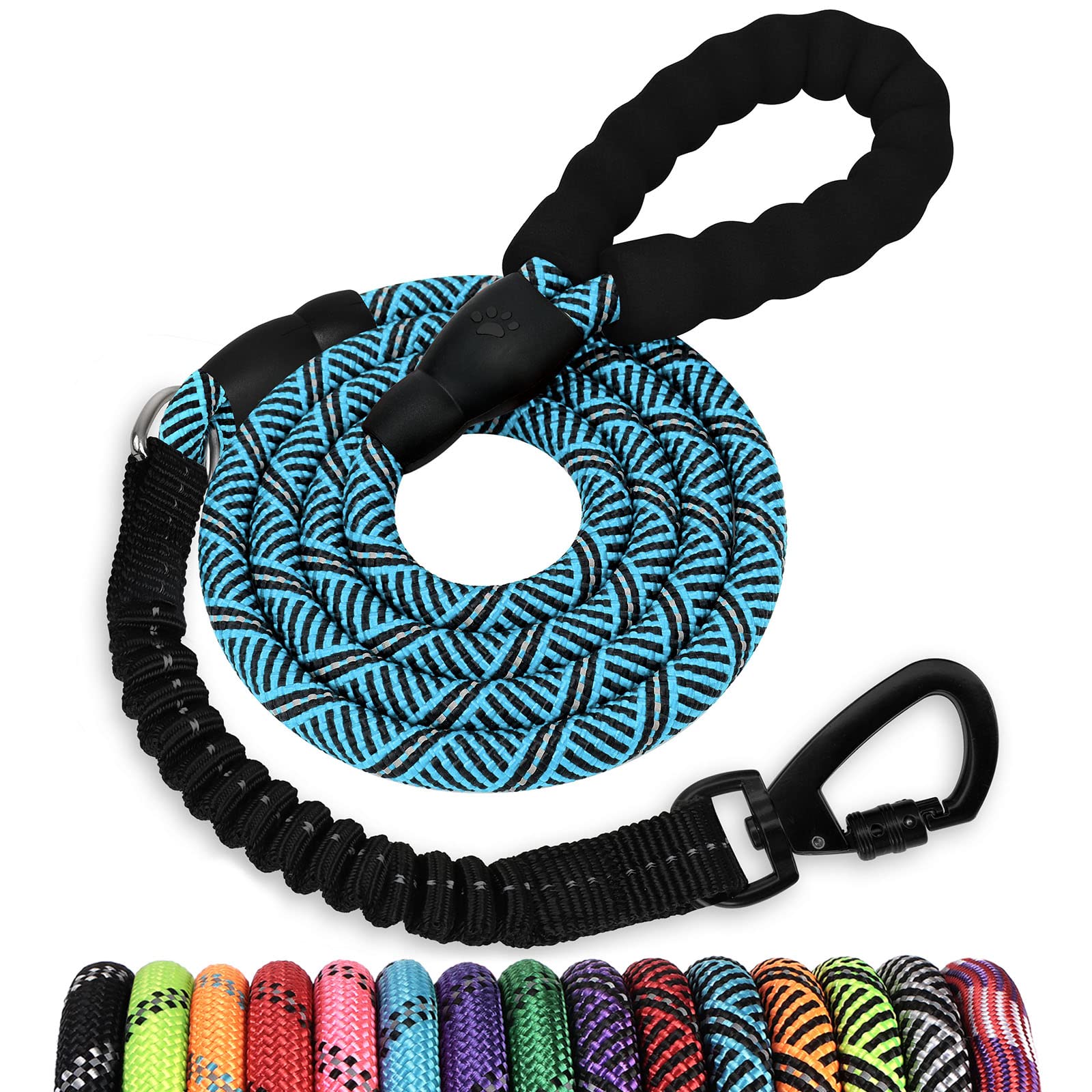 Amazon.com : Rope Dog Leash 6 FT: Heavy Duty Leashes with Swivel ...