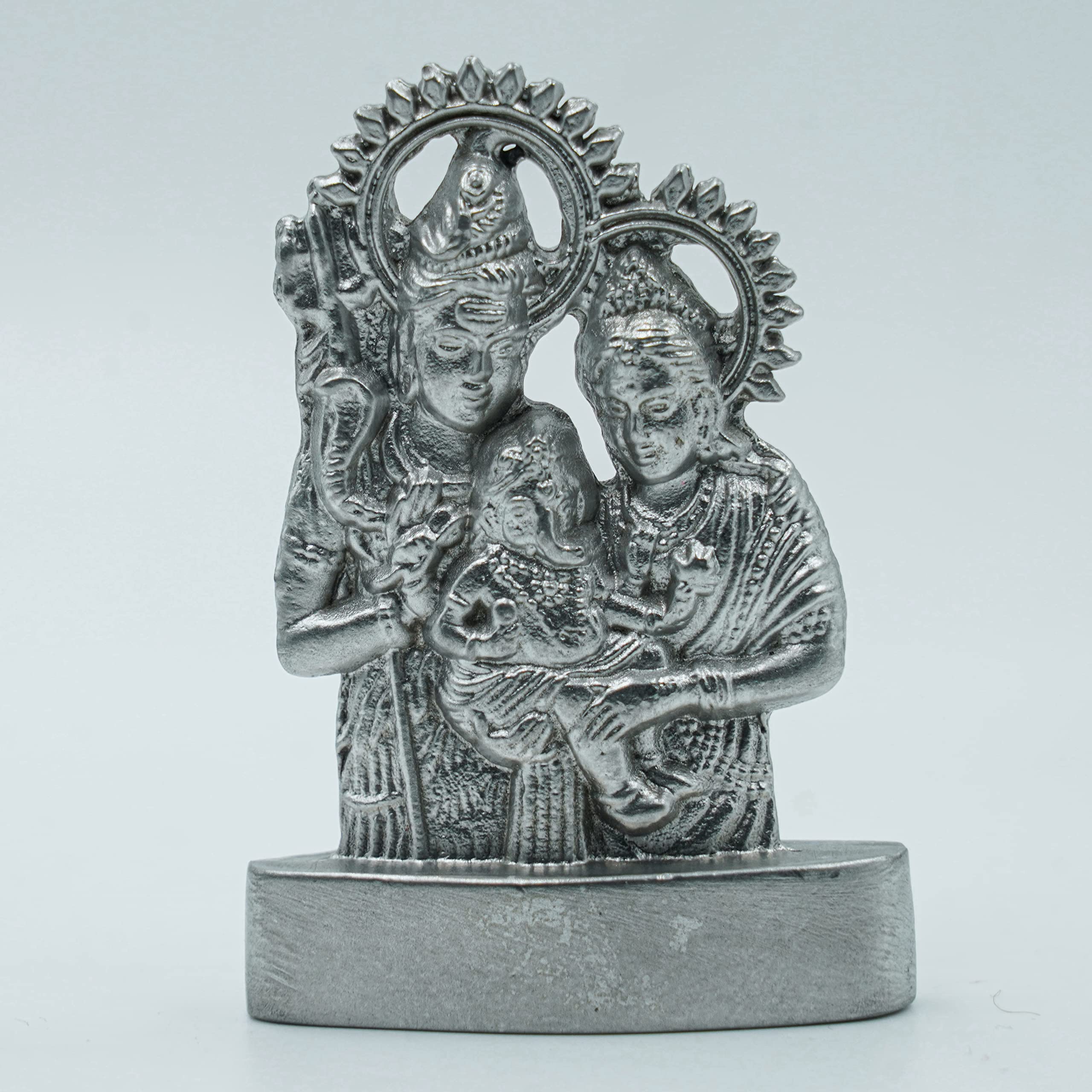 Buy PANDIT NM SHRIMALI Parad Shiv Parivar Idol Statue Mercury Made ...