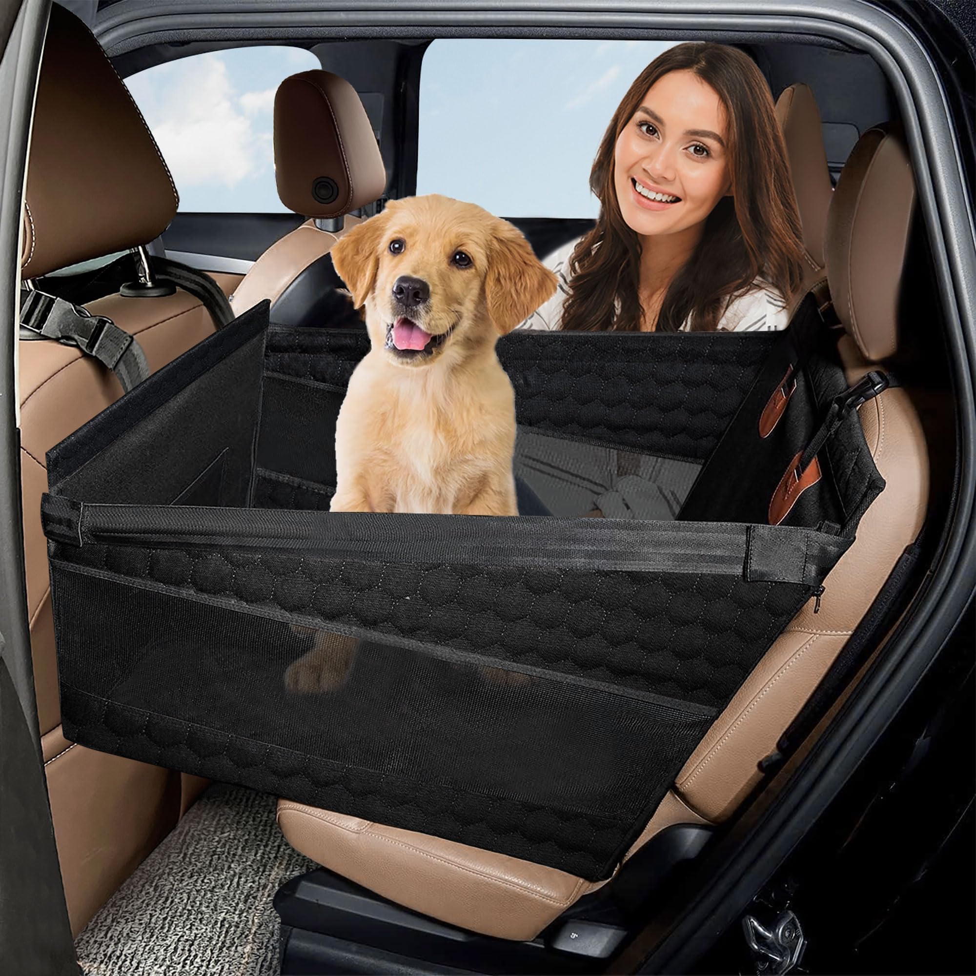 Amazon.com : Dog Car Seat for Medium Dogs, Waterproof Pet Car Seat with ...