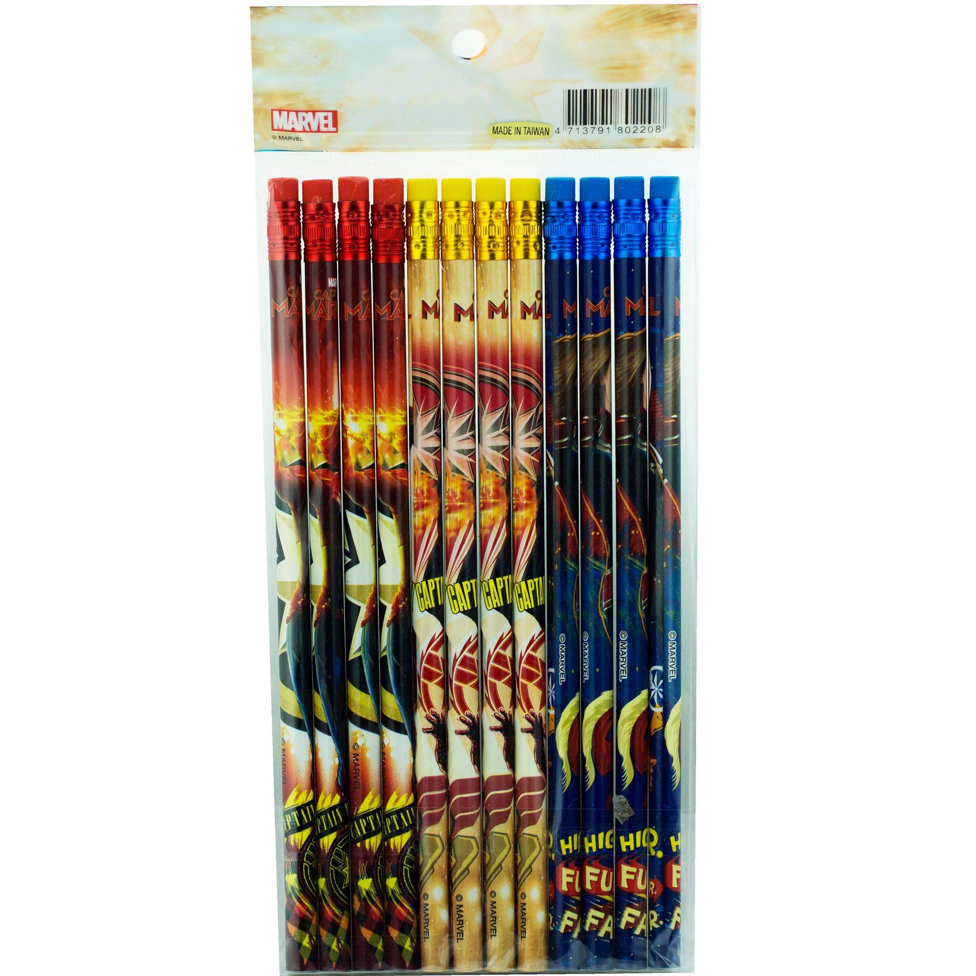 Snapklik.com : Captain Marvel 12 Pencils Pack