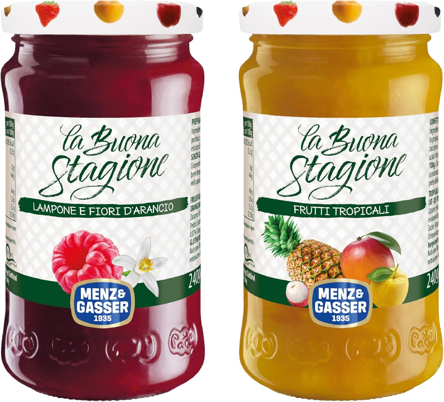 Menz&Gasser, Kit Confettura e Spalmabile, 1 Frutti Tropicali + 1 ...