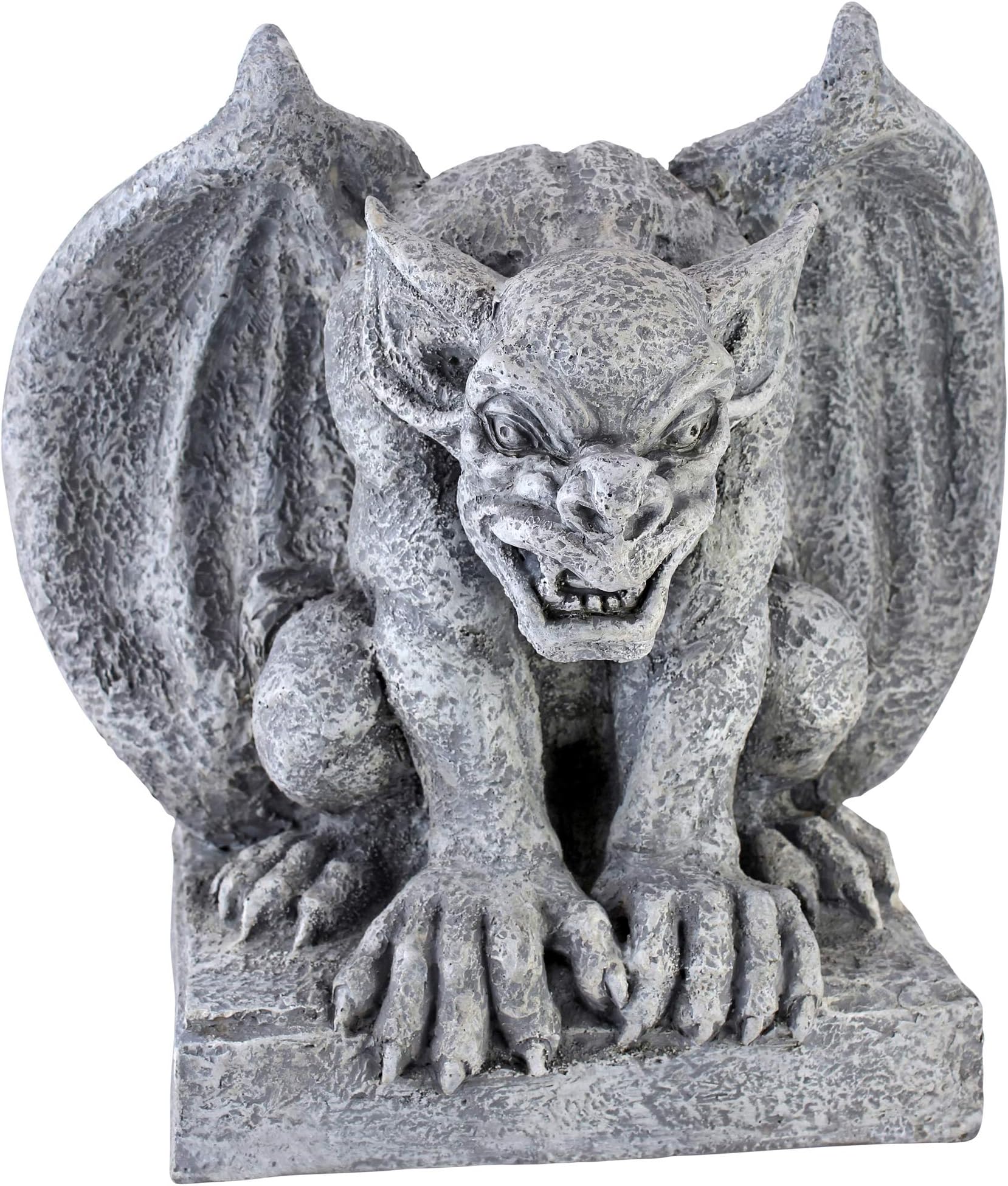 stoneandstyle Statuette de gargouille accroupie, résistante au gel et ...