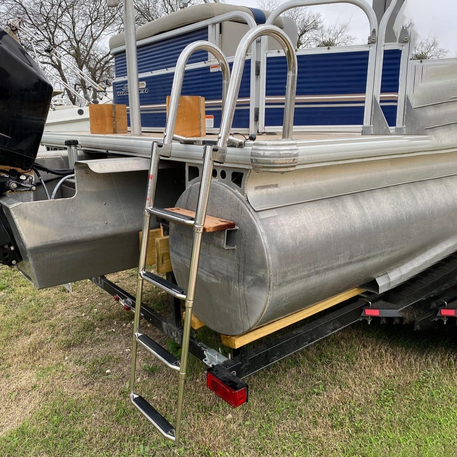 Pool Step Ladder Ladders Outboard Inboard Telescoping Stern Ladder ...