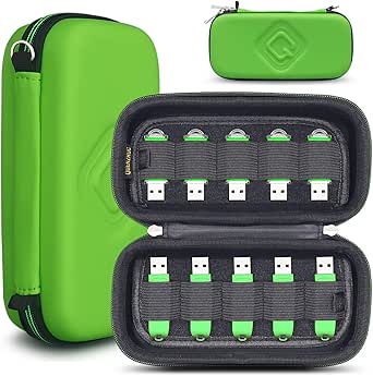 Amazon.com: QUENZROC USB Flash Drives Case Organizer Fits 20 Thumb ...