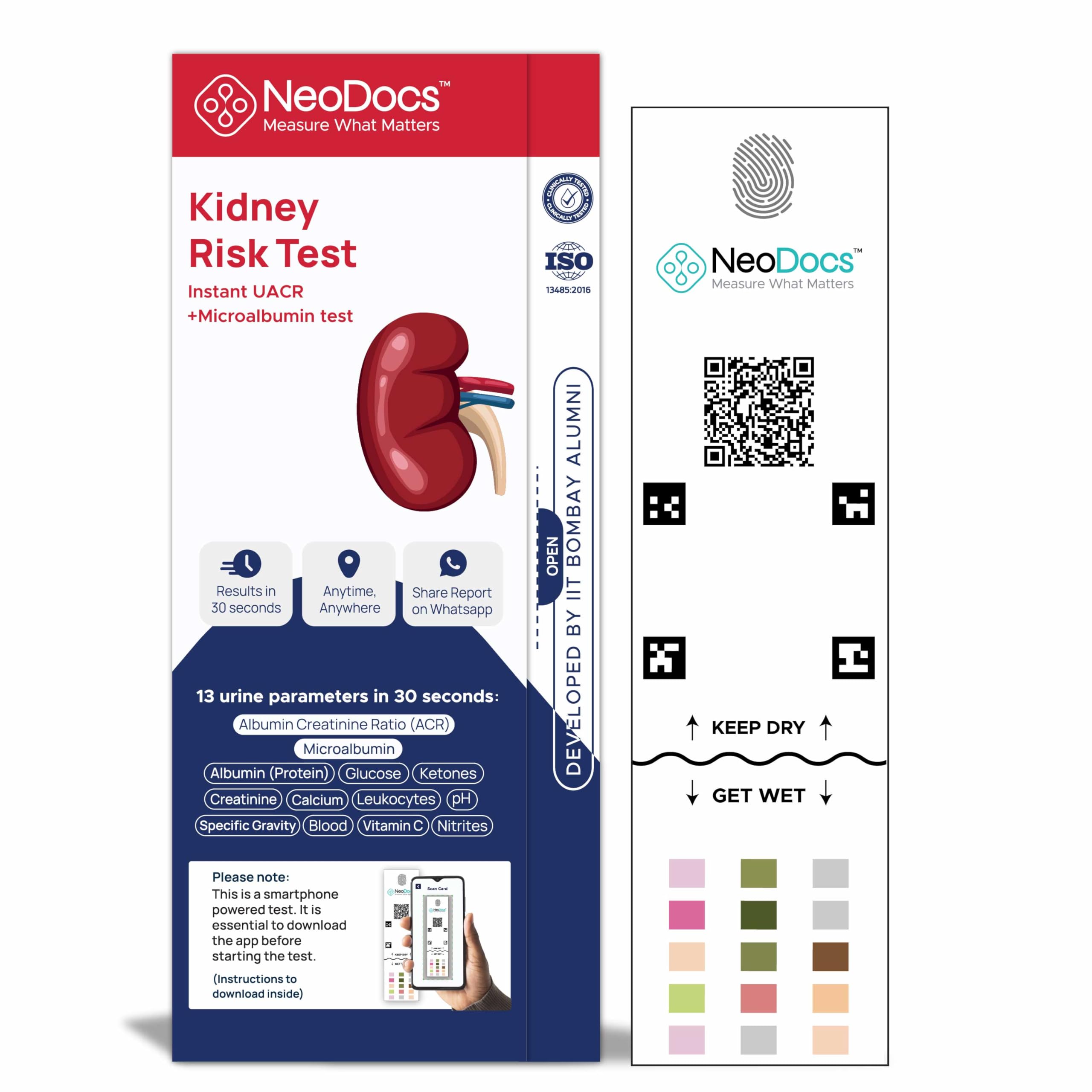Neodocs Kidney wellness Urine test for Diabetes care & blood pressure ...