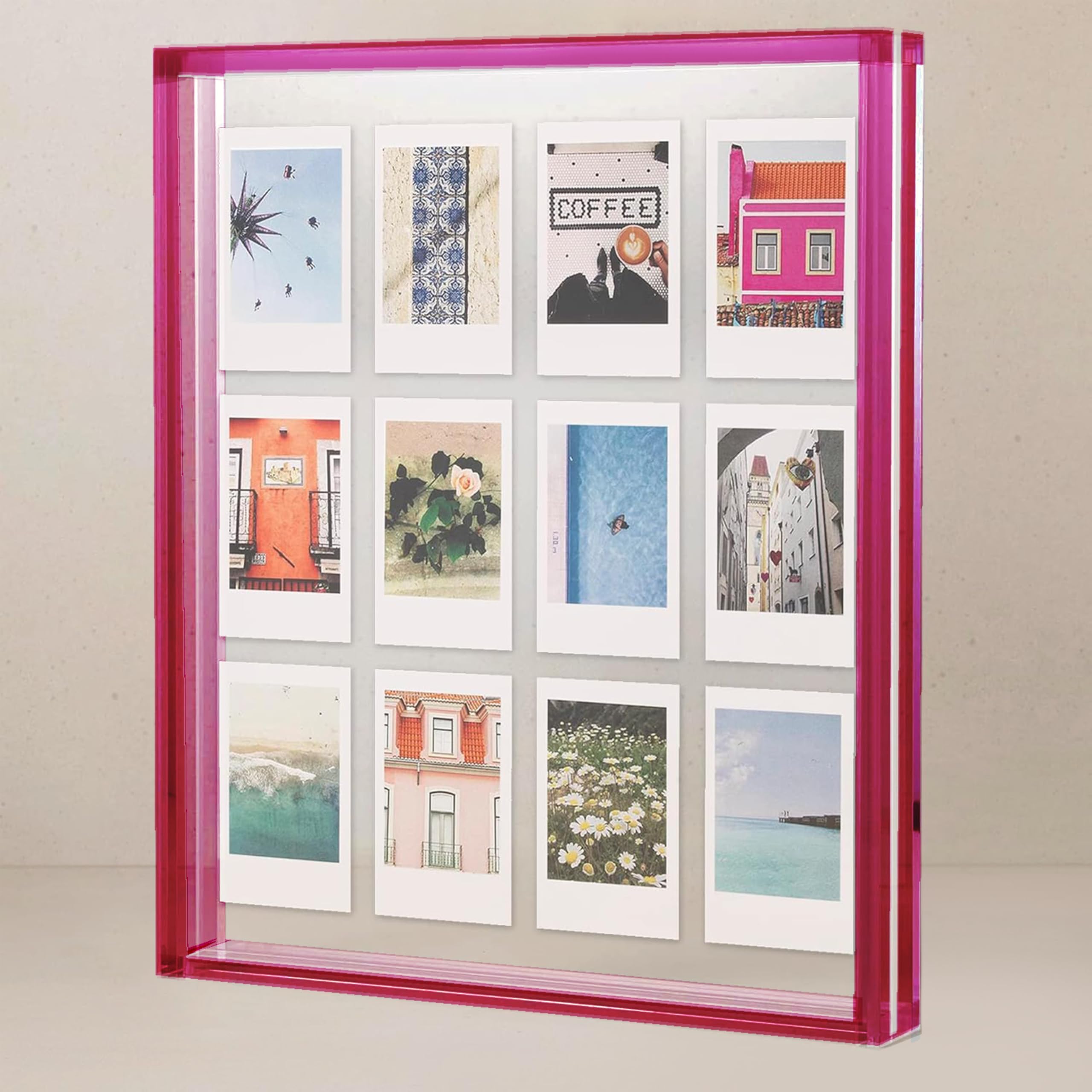 Amazon.com: Elil Pink Polaroid Frame for Instant Film Fujifilm Instax ...