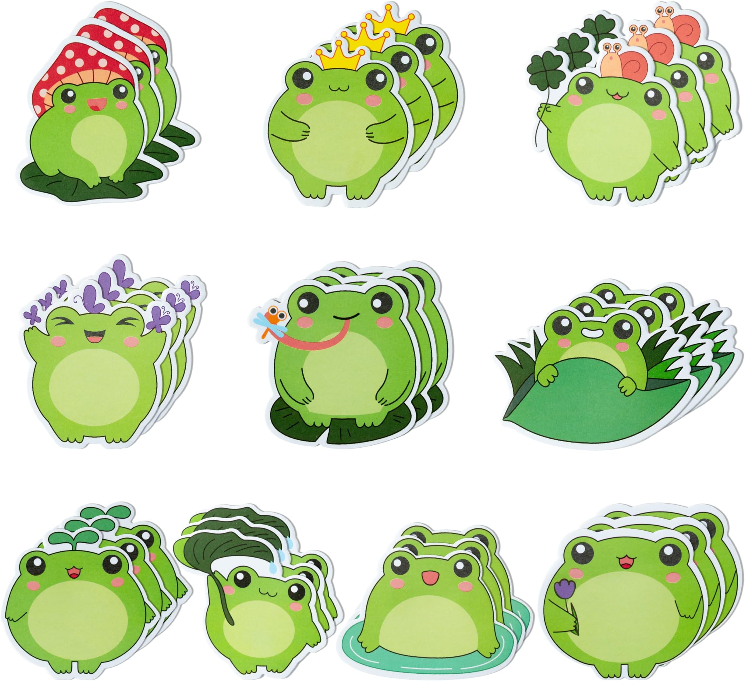 Amazon.com : Frog Sticky Notes Set Cute Sticky Notepads 240 Sheets Book ...