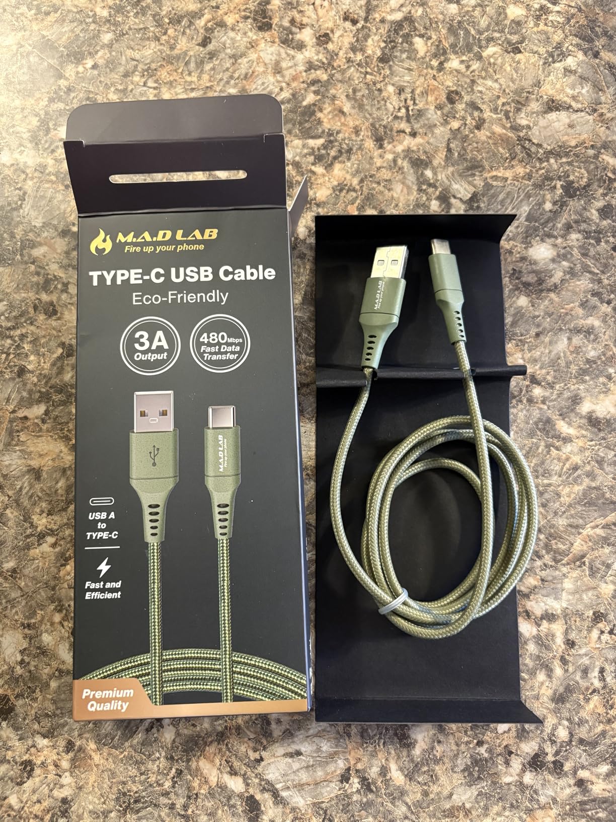 Eco-Friendly USB Charging Cable for Fast Data Transfer