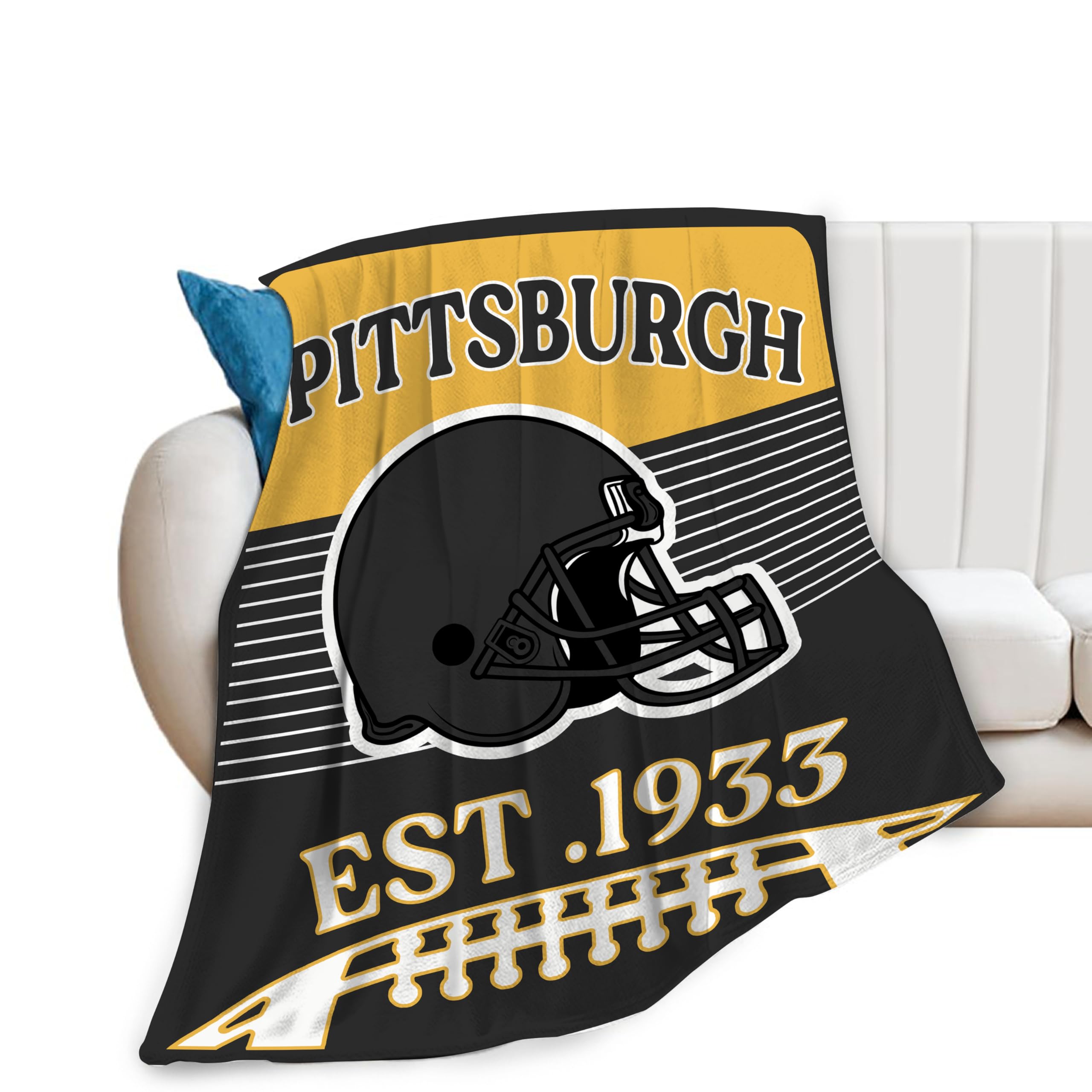 Amazon.com: Football Fans Blanket Football Team Throw Blanket City ...