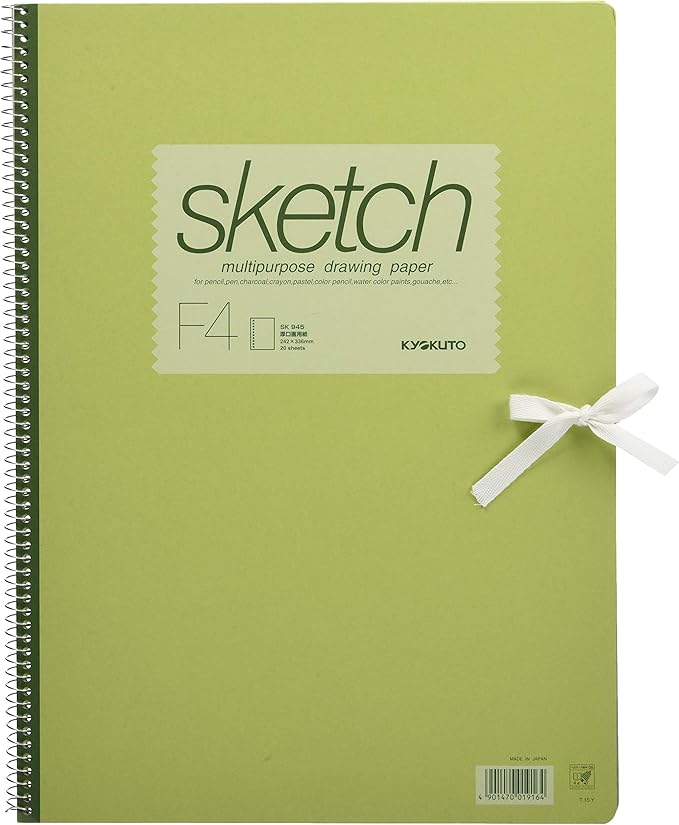 Amazon.com: Kyoku Sketchbook Thick F4 SK945 Olive : Office Products