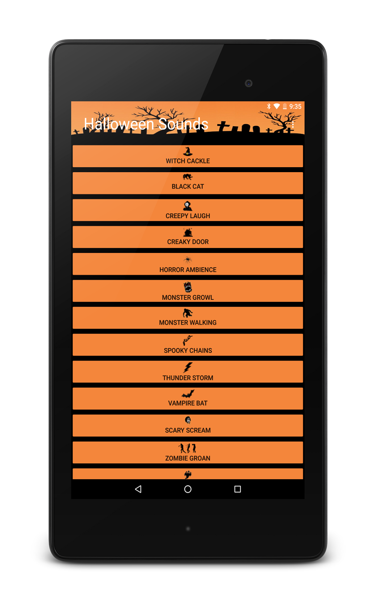 Spooky Halloween Sounds - App on Amazon Appstore