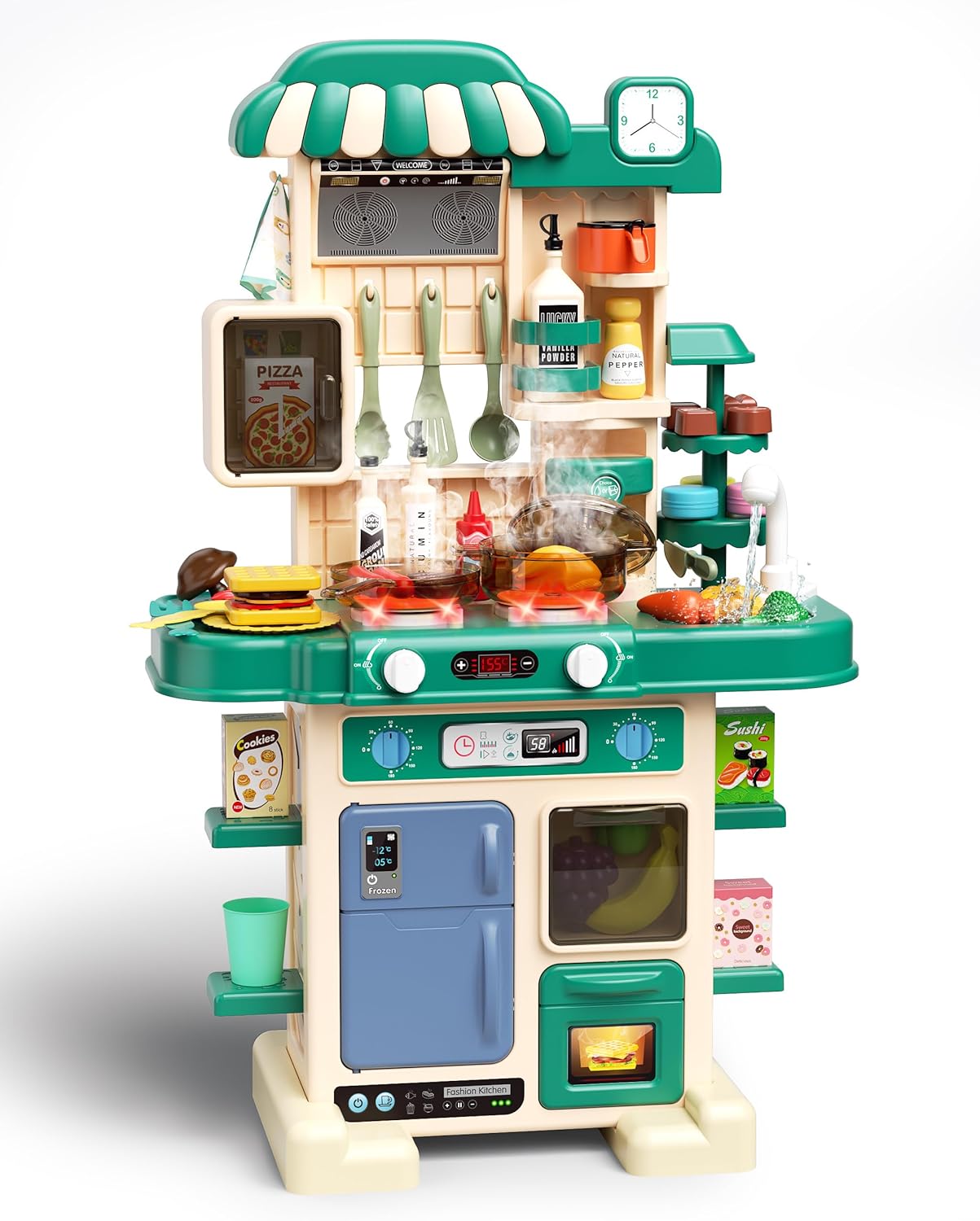 Amazon.com: Kitchen Playset for Boys & Girls, Kid Play Kitchen with ...
