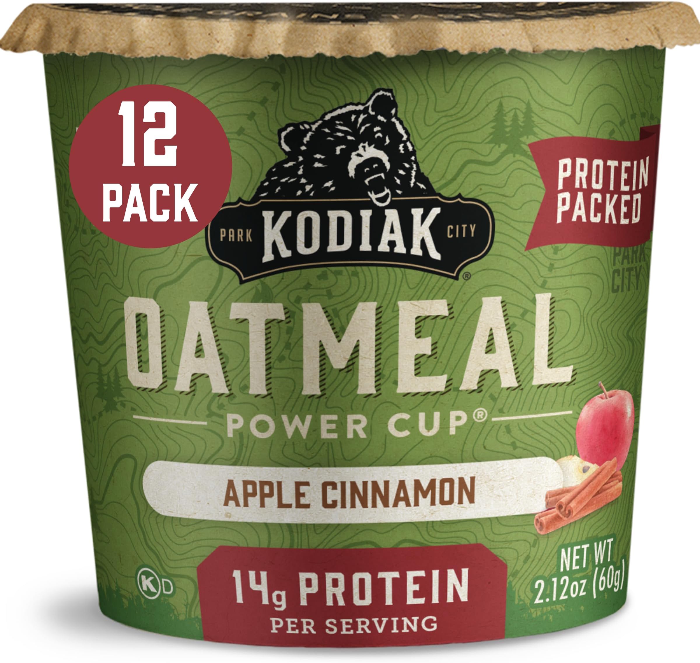 Amazon.com: Kodiak Cakes Instant Protein Apple Cinnamon Oatmeal in a ...