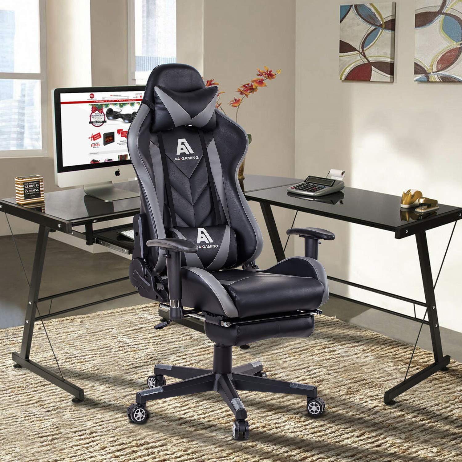 Buy AA Products Gaming Chair High Back Ergonomic Computer Racing Chair ...