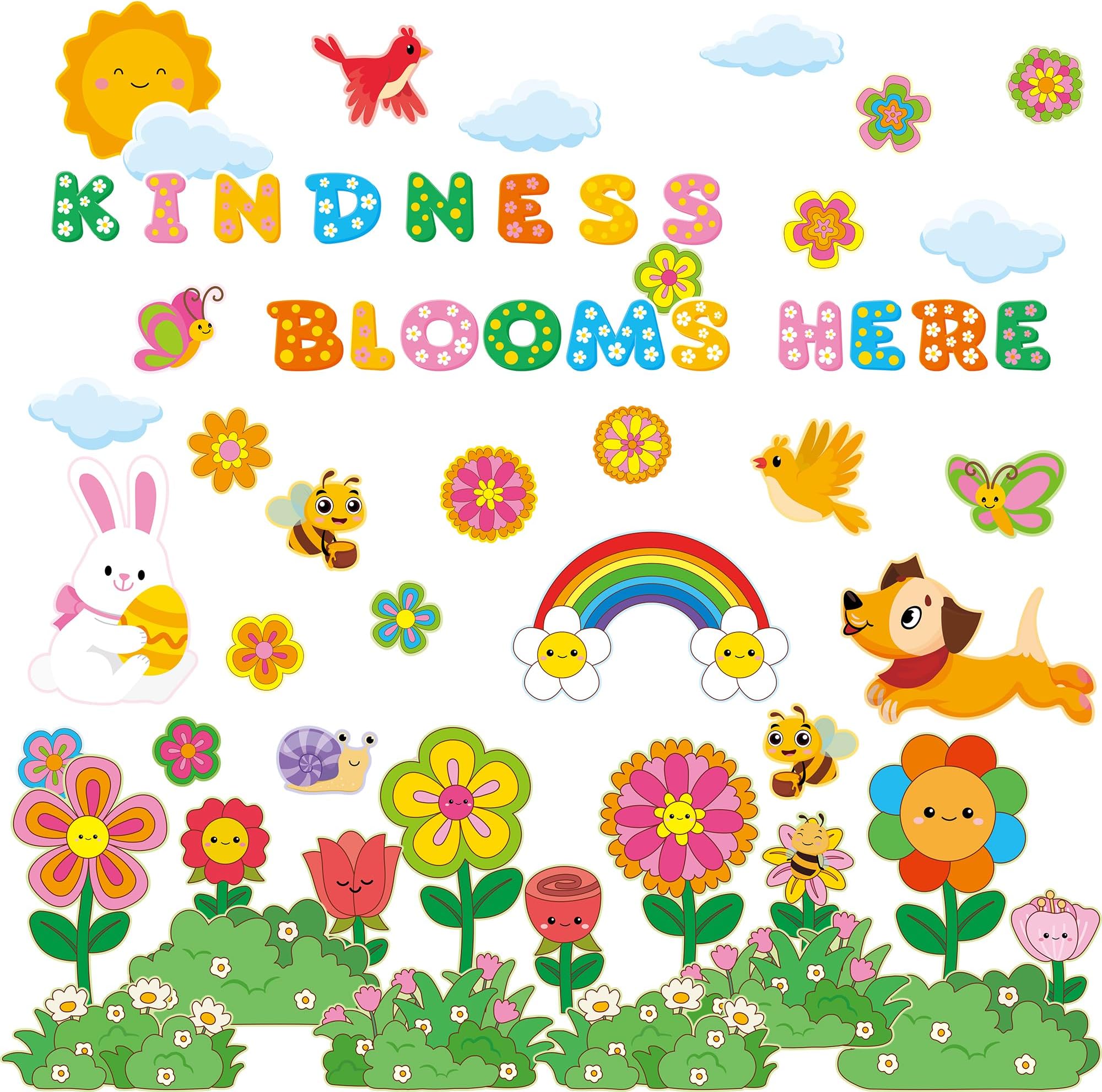 Amazon.com: 61Pcs Ladybug Bulletin Board Decorations, We are Buggy ...