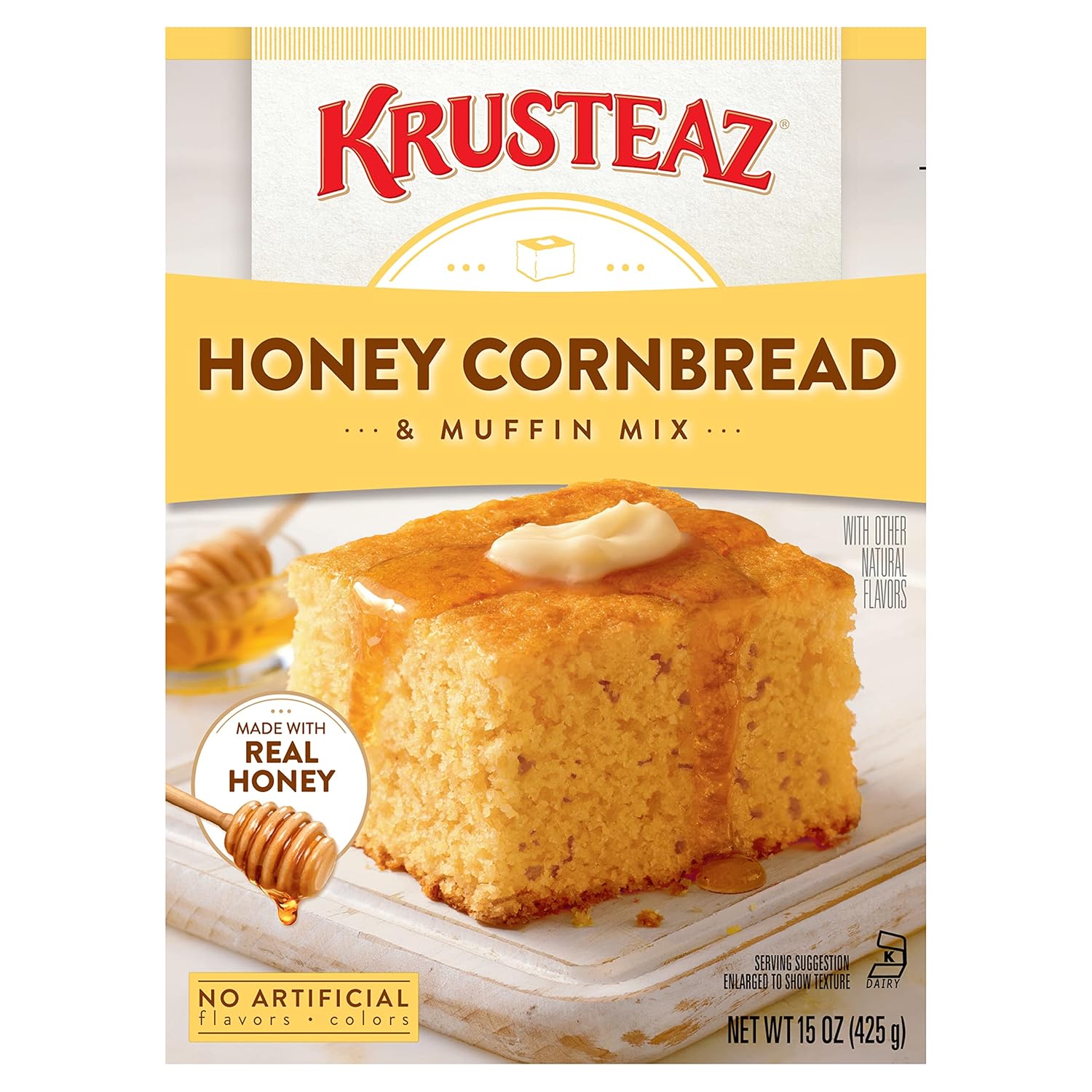 Amazon.com : Krusteaz Muffin Mix, Honey Cornbread, 15 oz : Grocery ...