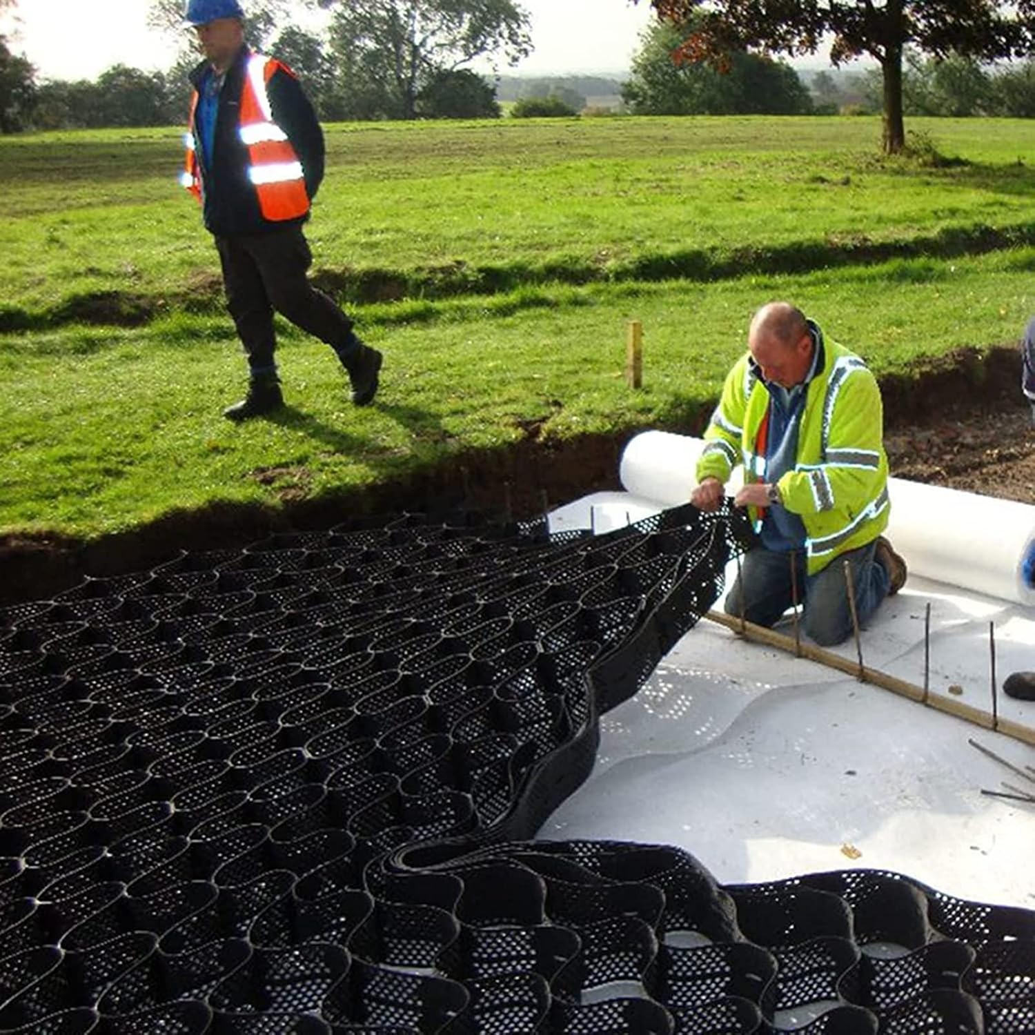 Amazon.com : Anbomom 2 Inch Geogrid Driveway, Sidewalks Ground Grid ...