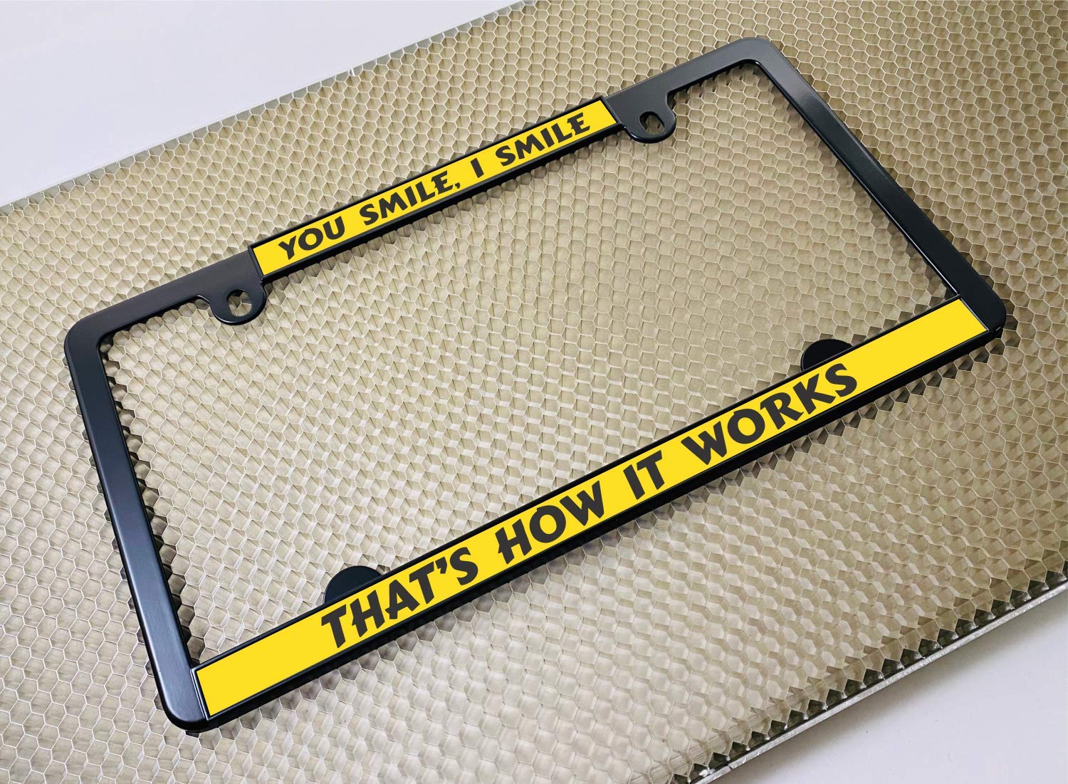 UV Resistant Durable Plate Frames Custom Metal License Plate Frames ...