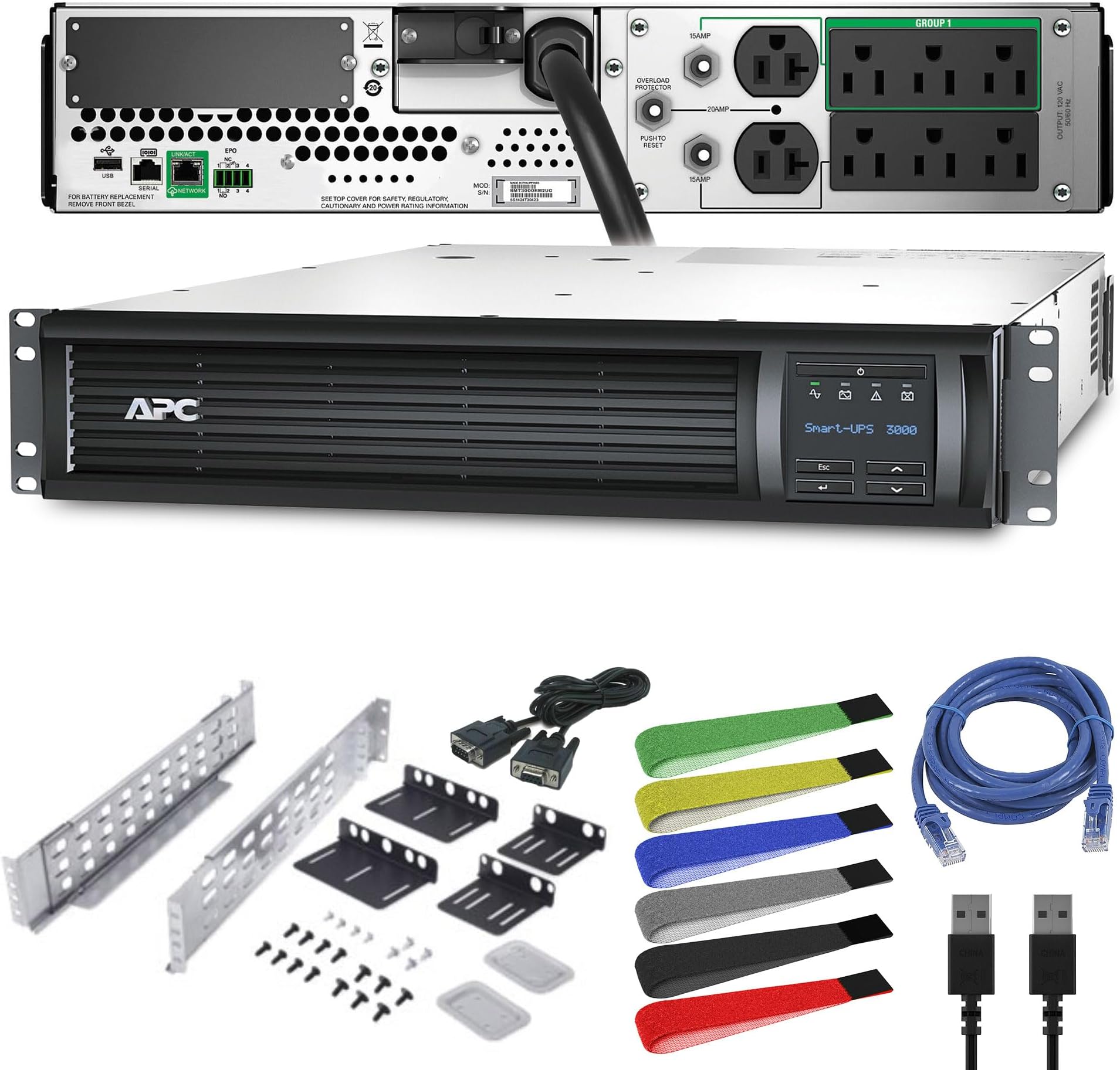 Amazon.com: APC 3000VA Smart UPS with SmartConnect, SMT3000RM2UC Rack ...
