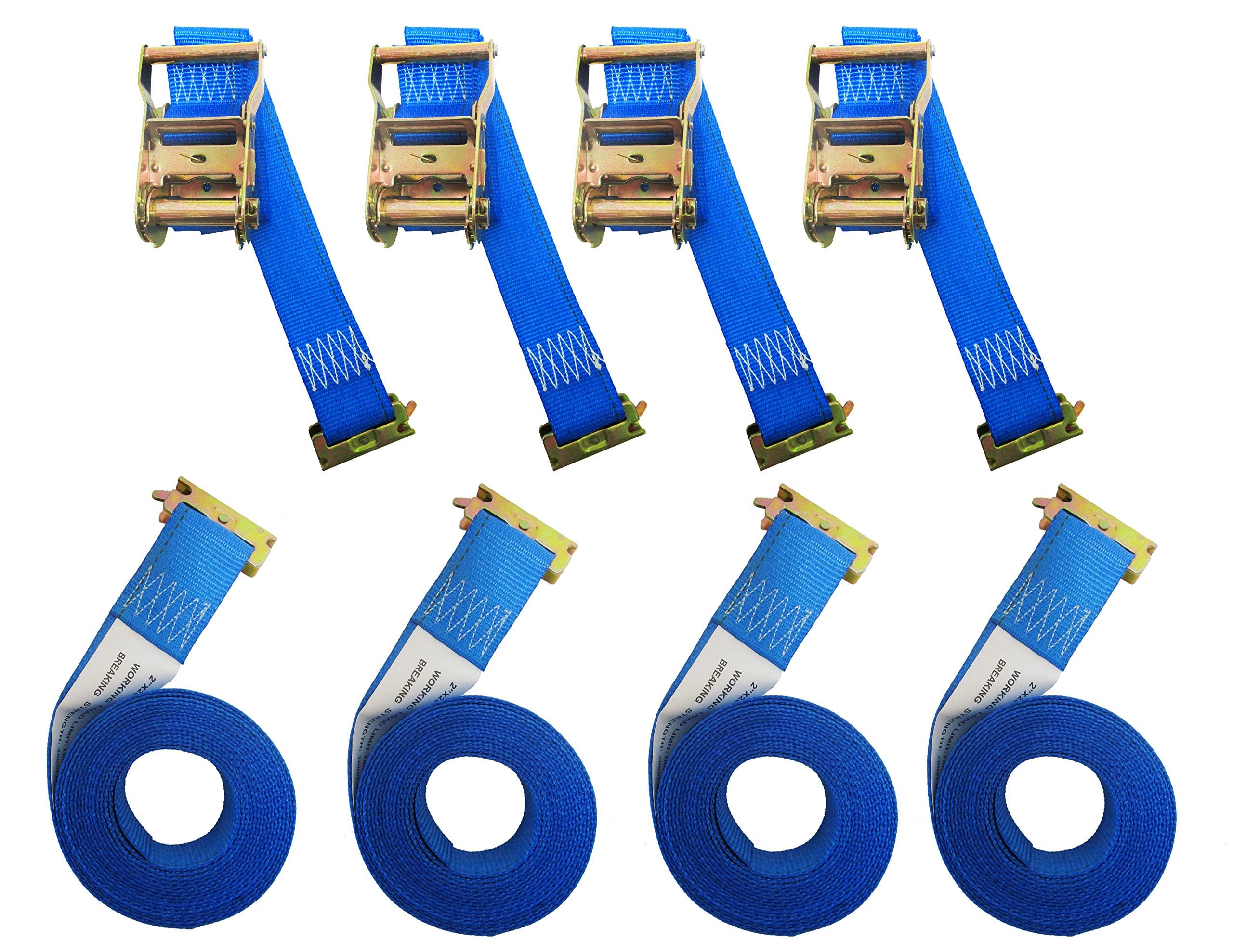 Amazon.com: Blue 2" x 12' FT E-Track Ratchet Assembly Logistic Strap ...