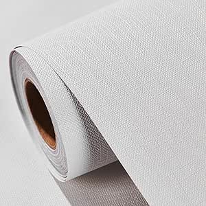 （32.8FTx17.7in） White Contact Wallpaper Peel and Stick, Textured ...