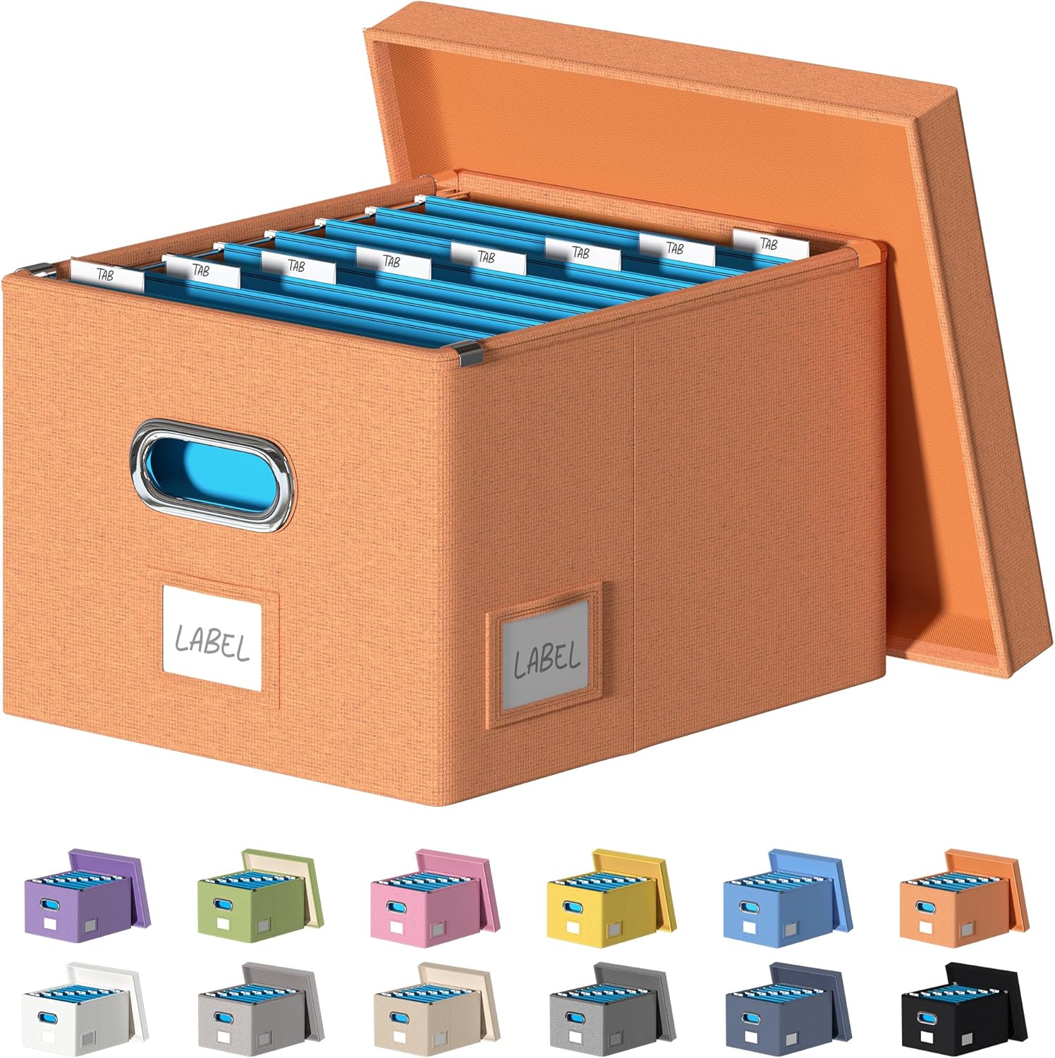 Amazon.com: DYWMM File Organizer Collapsible Storage Box for Office ...