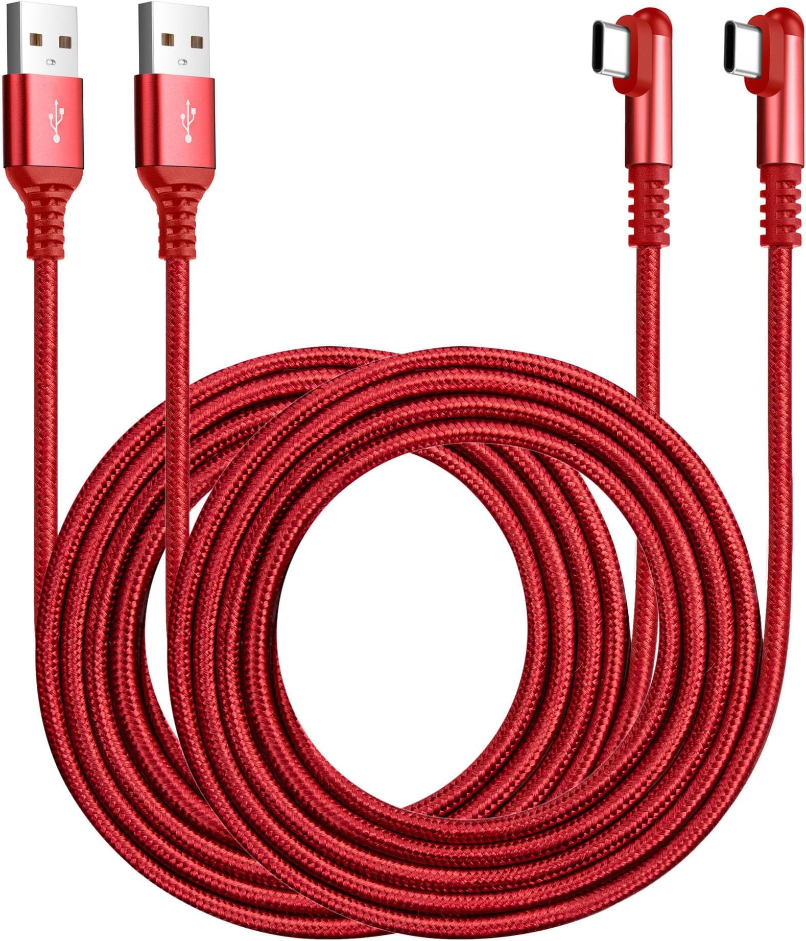 Amazon.com: Right Angle USB C Cable, Type C 90 Degree Cable, Braided ...