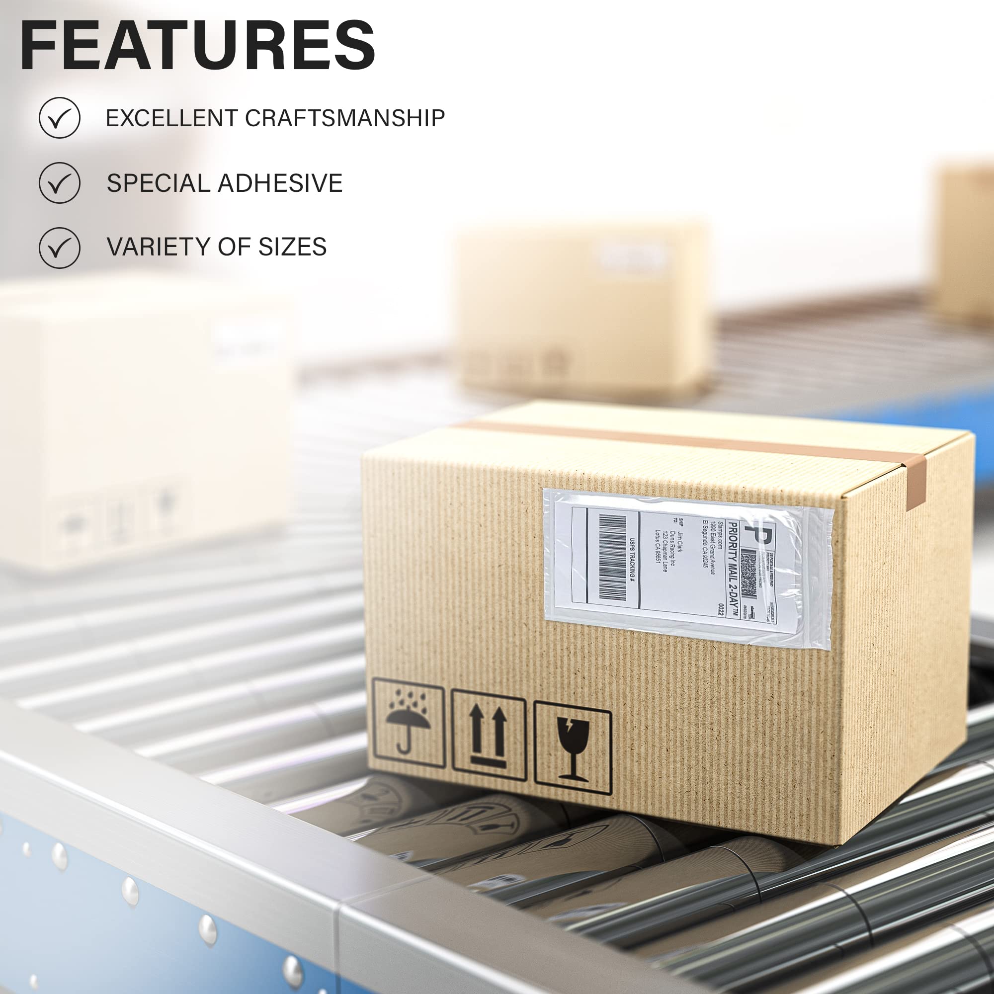 Snapklik.com : MT Products Clear Plastic Envelope Pouch 6" X 9"