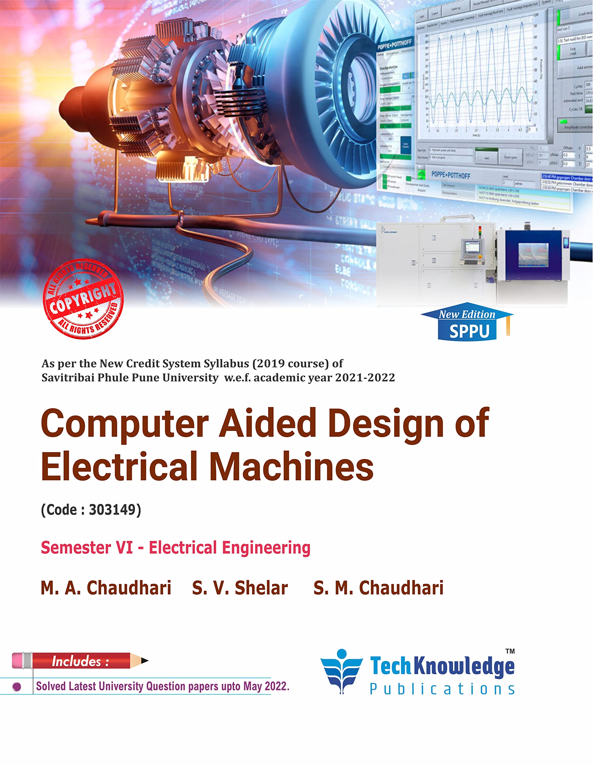 Buy Computer Aided Design of Electrical Machines For SPPU B.E. Electrical Engineering Sem 6 Book ...