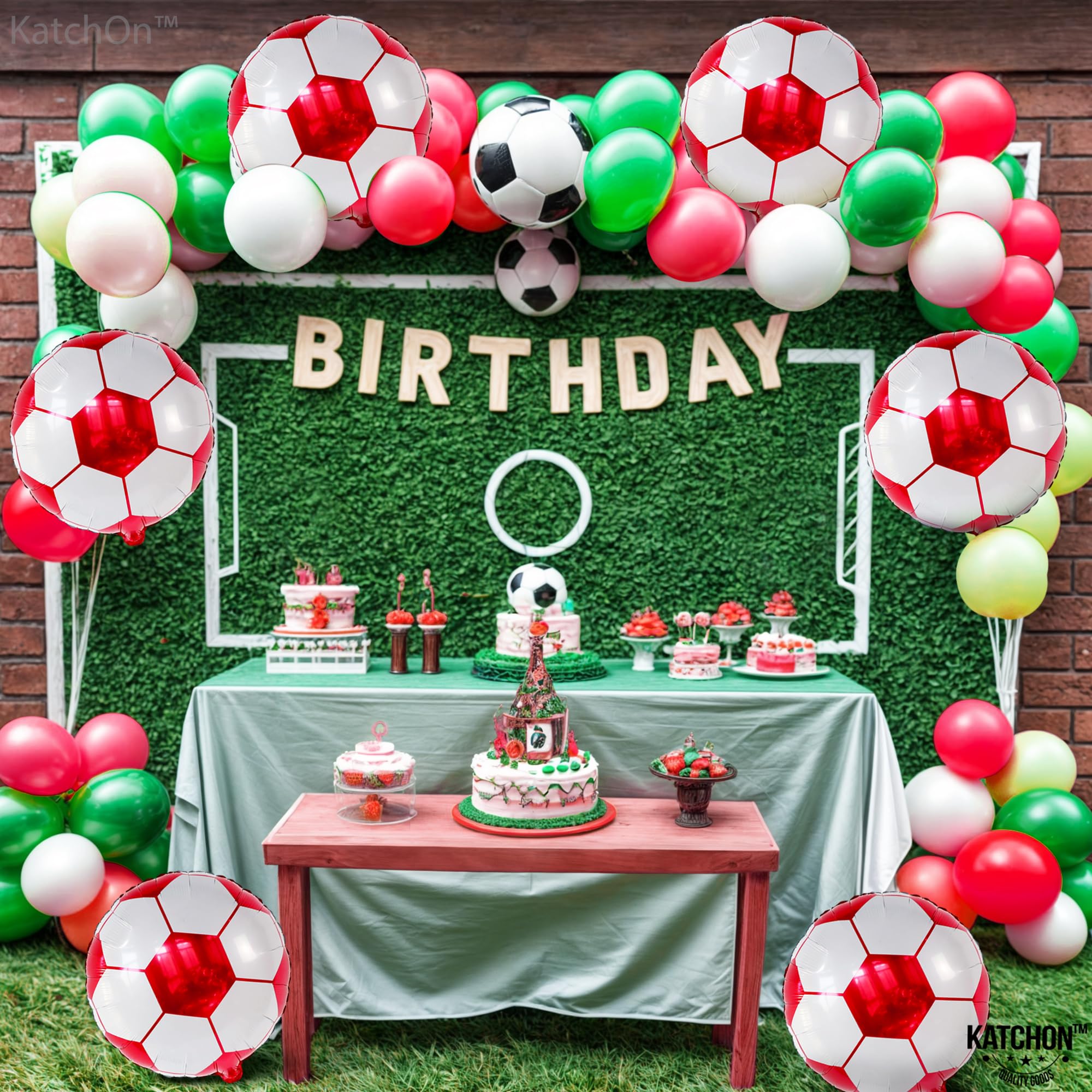 Snapklik.com : Katchon, Red Soccer Balloons -18 Inch, Pack Of 6 Soccer ...