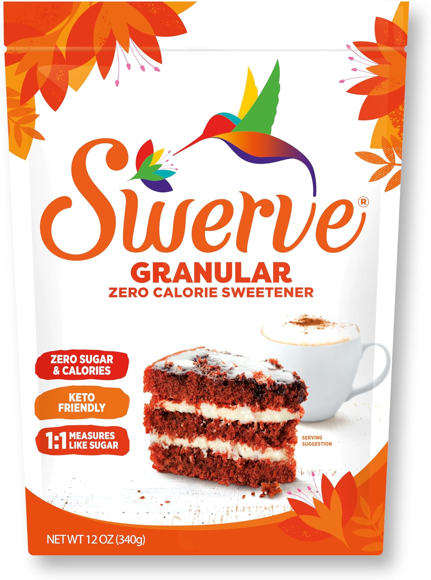 Swerve Ultimate Sugar Replacement Sweetener Granular Sugar Substitute ...