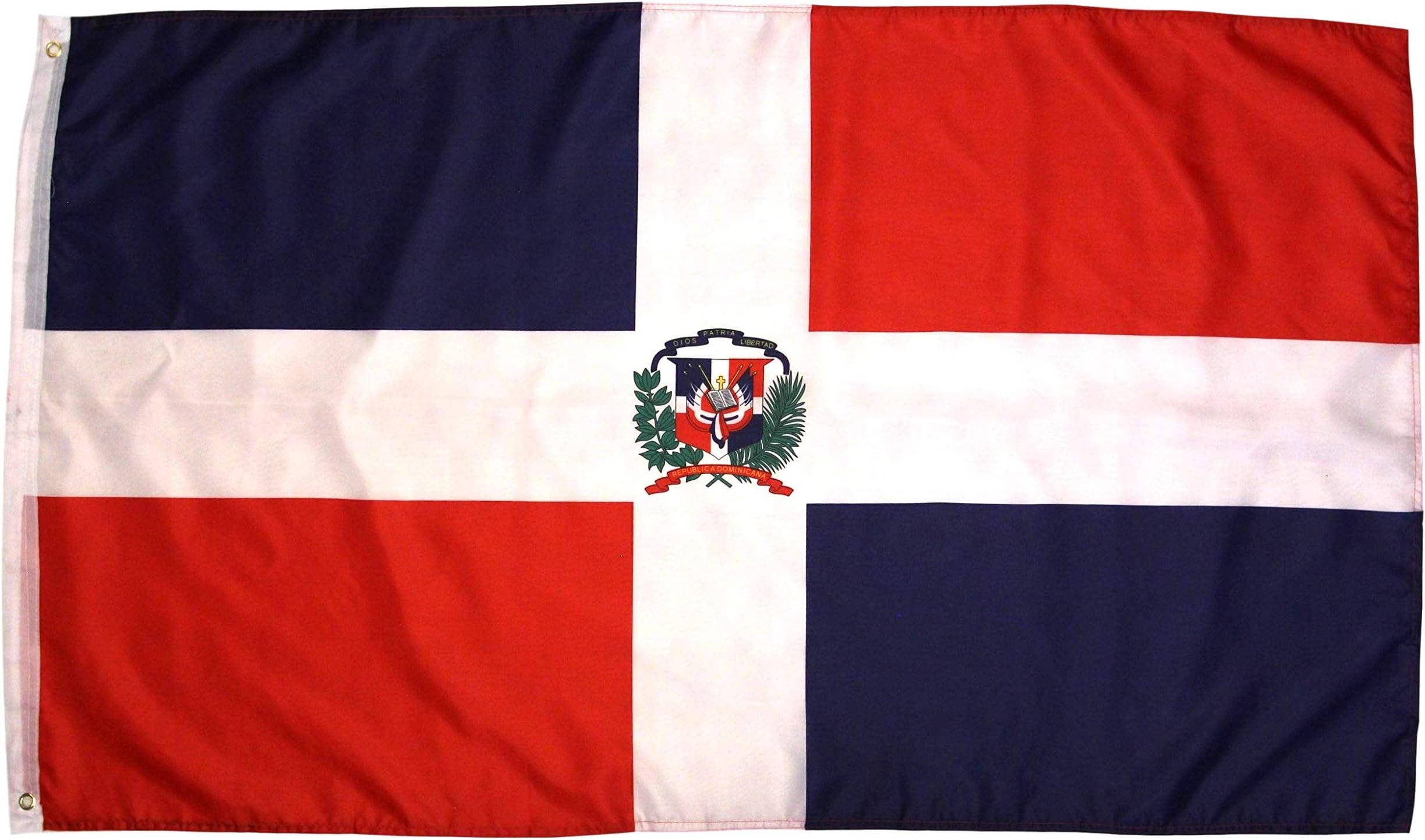 Amazon.com : ANJOR Dominican Republic Flag 3x5Fts - Dominican Flags ...