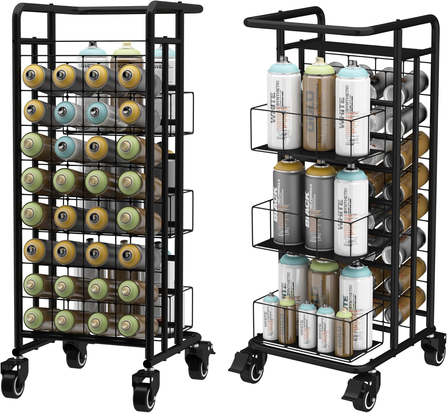 Amazon.com: yeshine Spray Paint Storage Rack 8 Tier 32 Slot Metal Spray ...