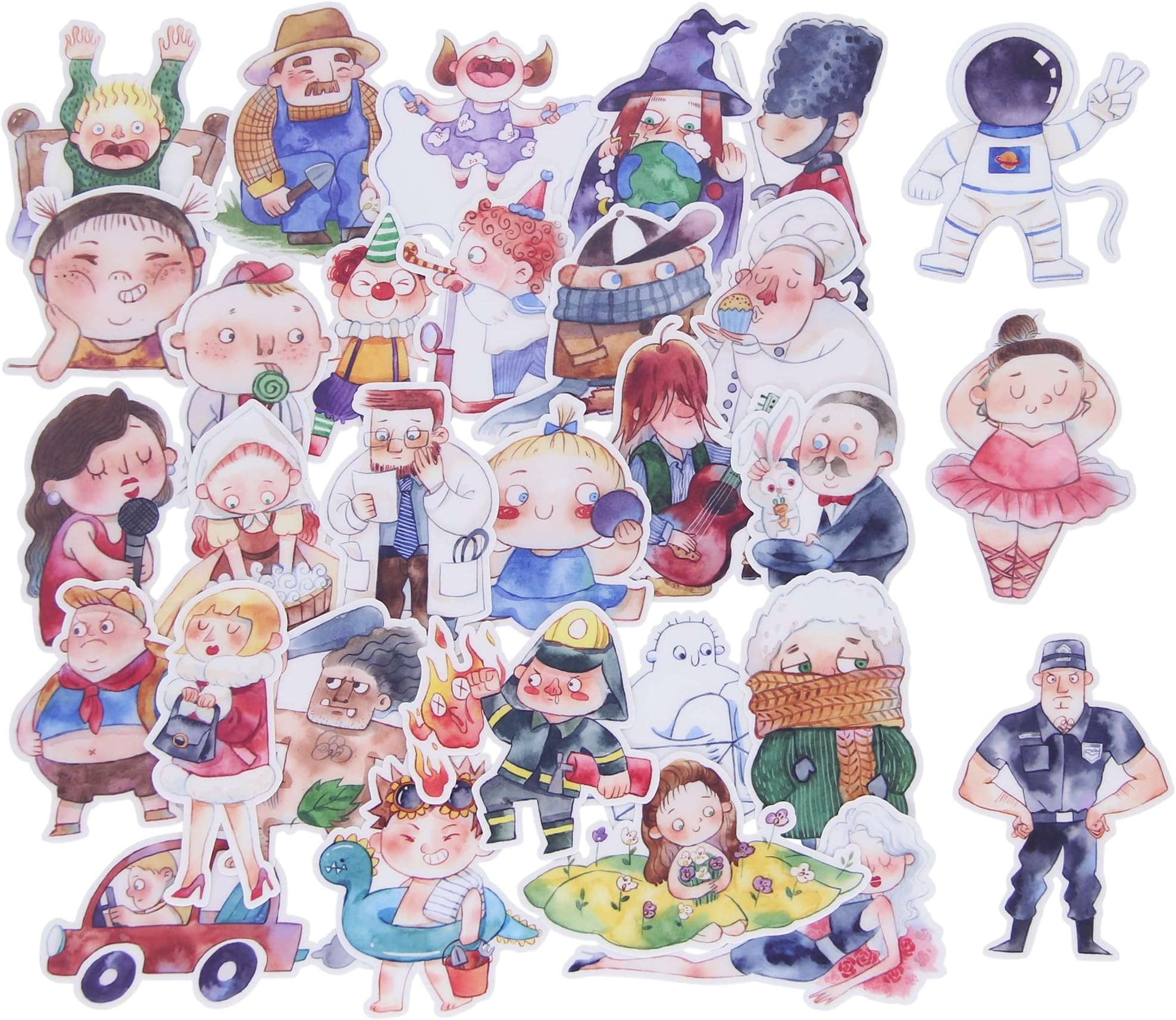 Amazon.com: 48 Pieces Make a Face Stickers Make Your Own Face Stickers ...