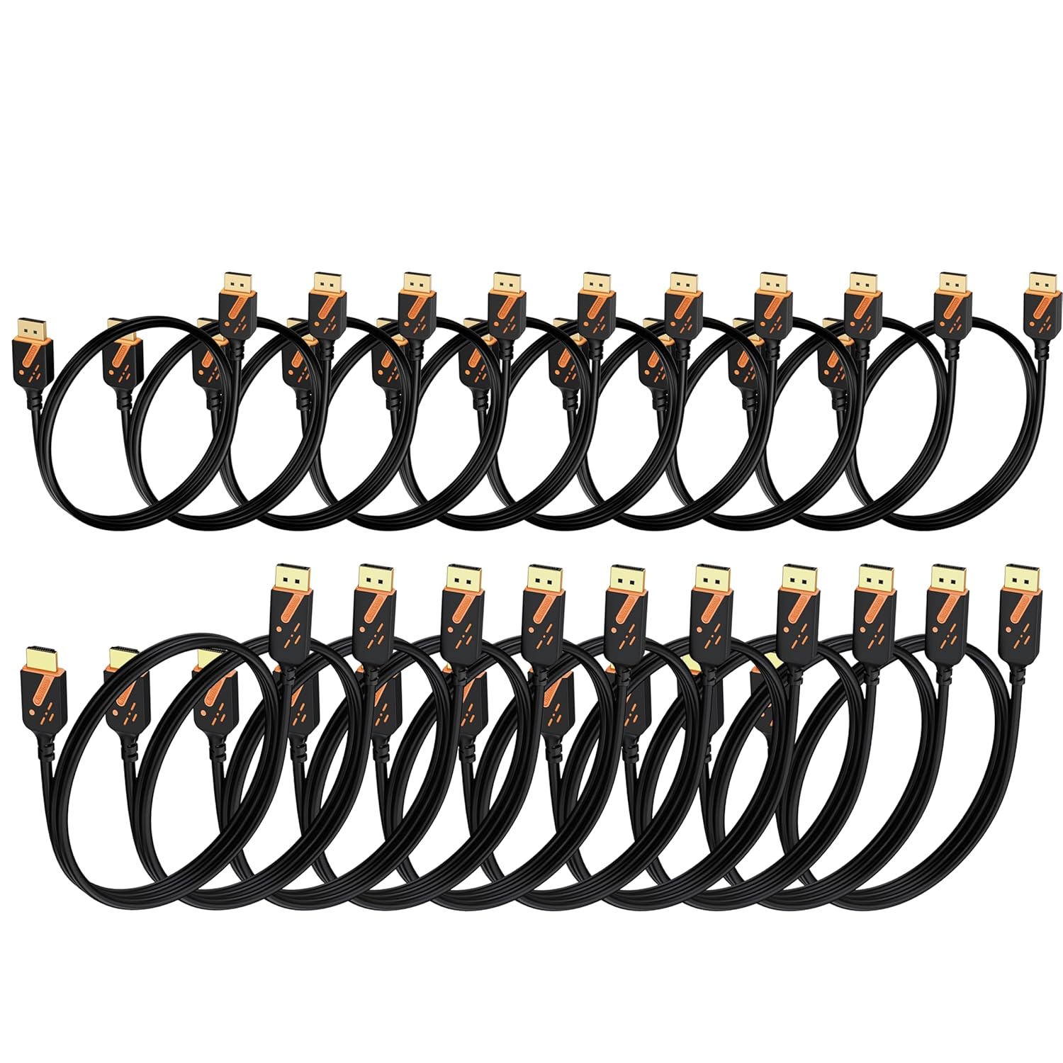 Amazon.com: RyzzRooa DP to DP Cables （3FT/4K/10-Pack）& DP to HDMI ...
