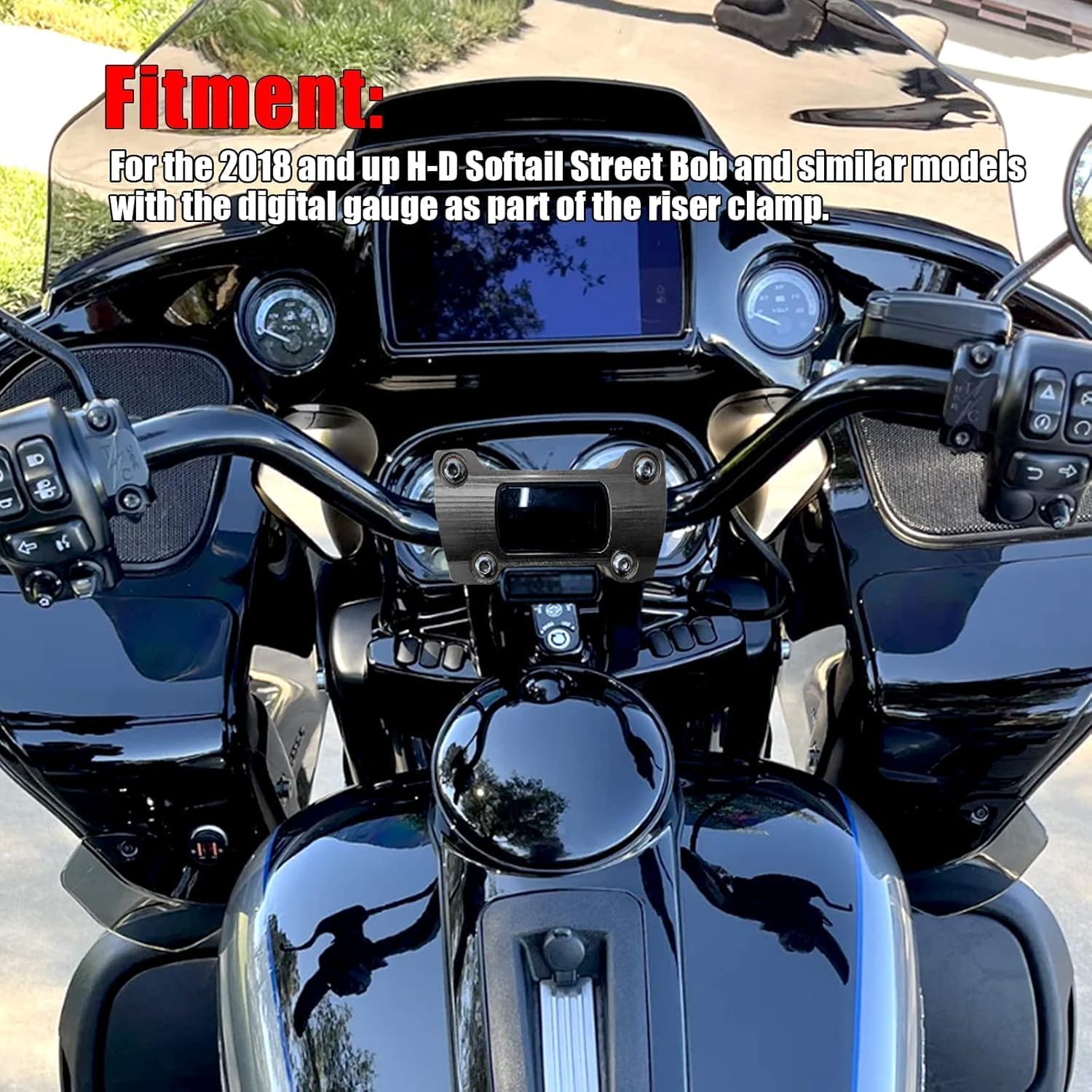 FXFB Handlebar Lift FOVPLUE 4" Handlebar Riser And Clamp Kit For Harley ...