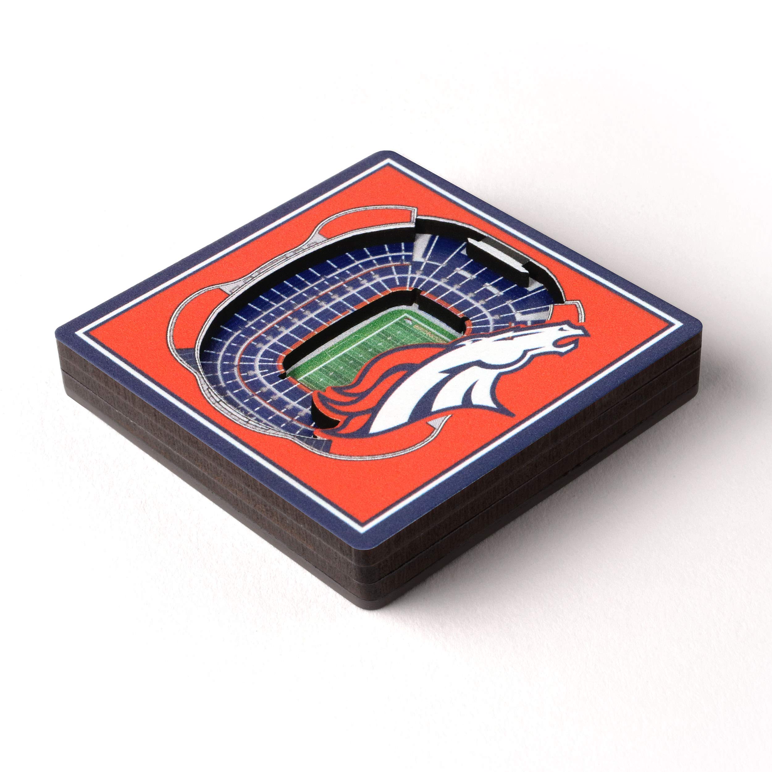 Snapklik.com : YouTheFan NFL Denver Broncos 3D StadiumView Magnets