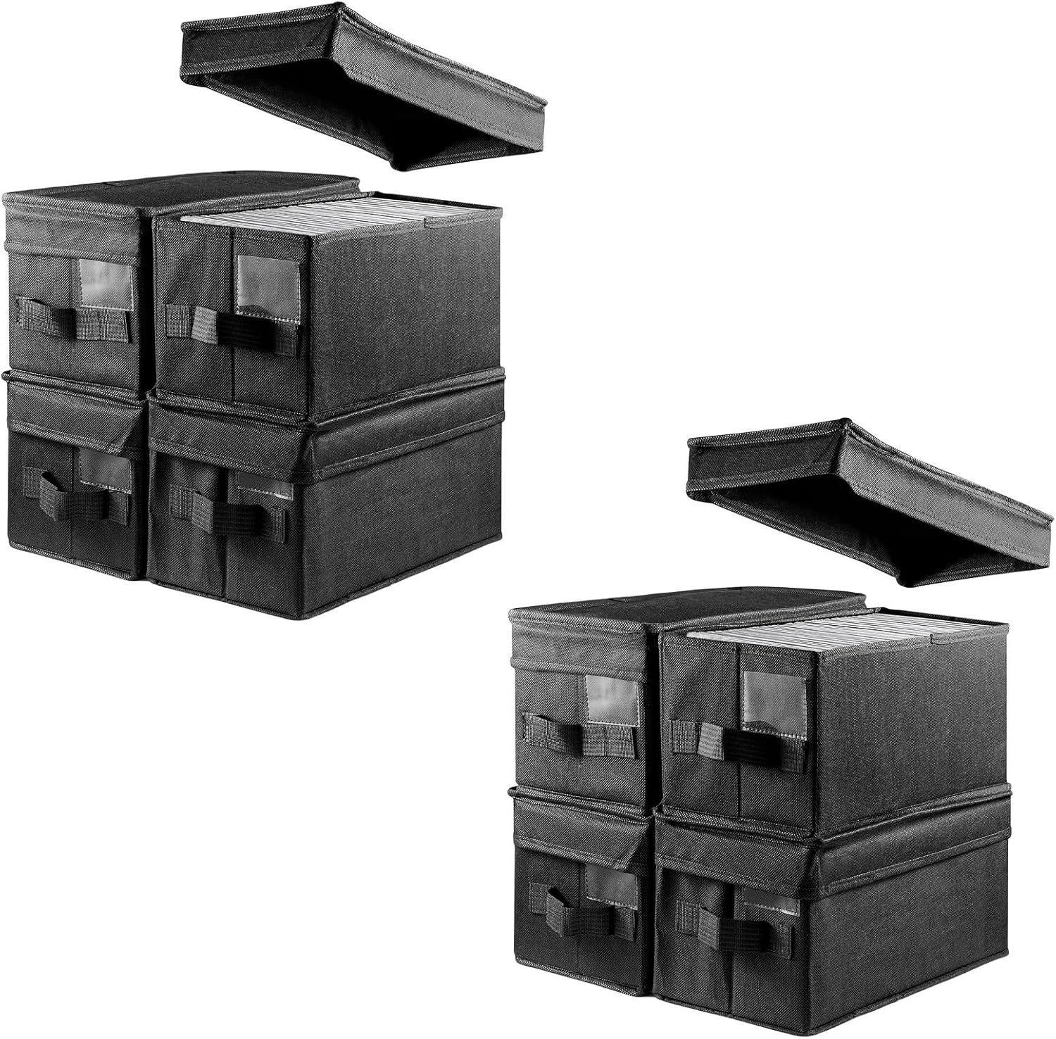 CD Storage Box 35x16x15.5cm CD Storage Boxes Container Holds 30 CDs in ...