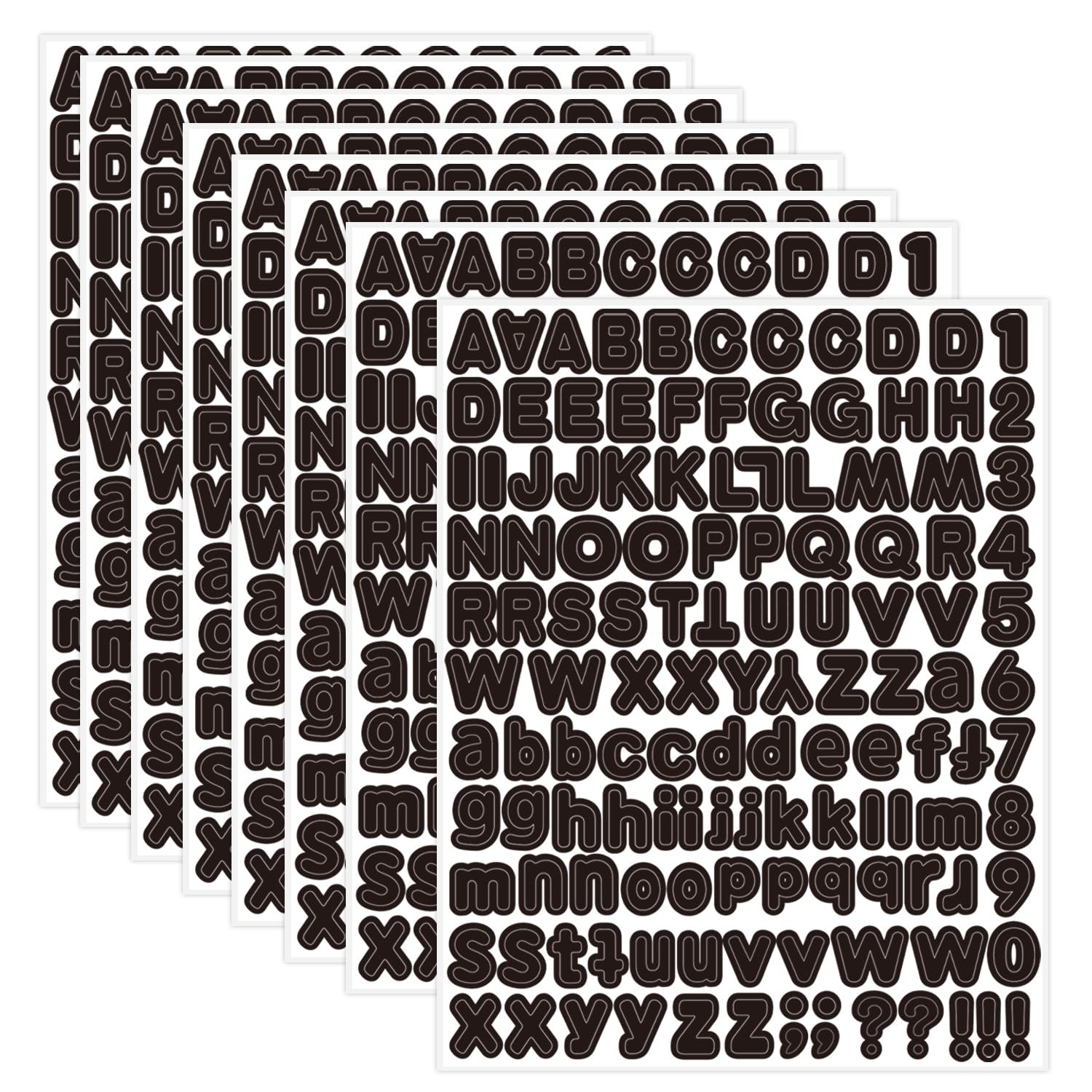 Black And White Bulletin Board Letters