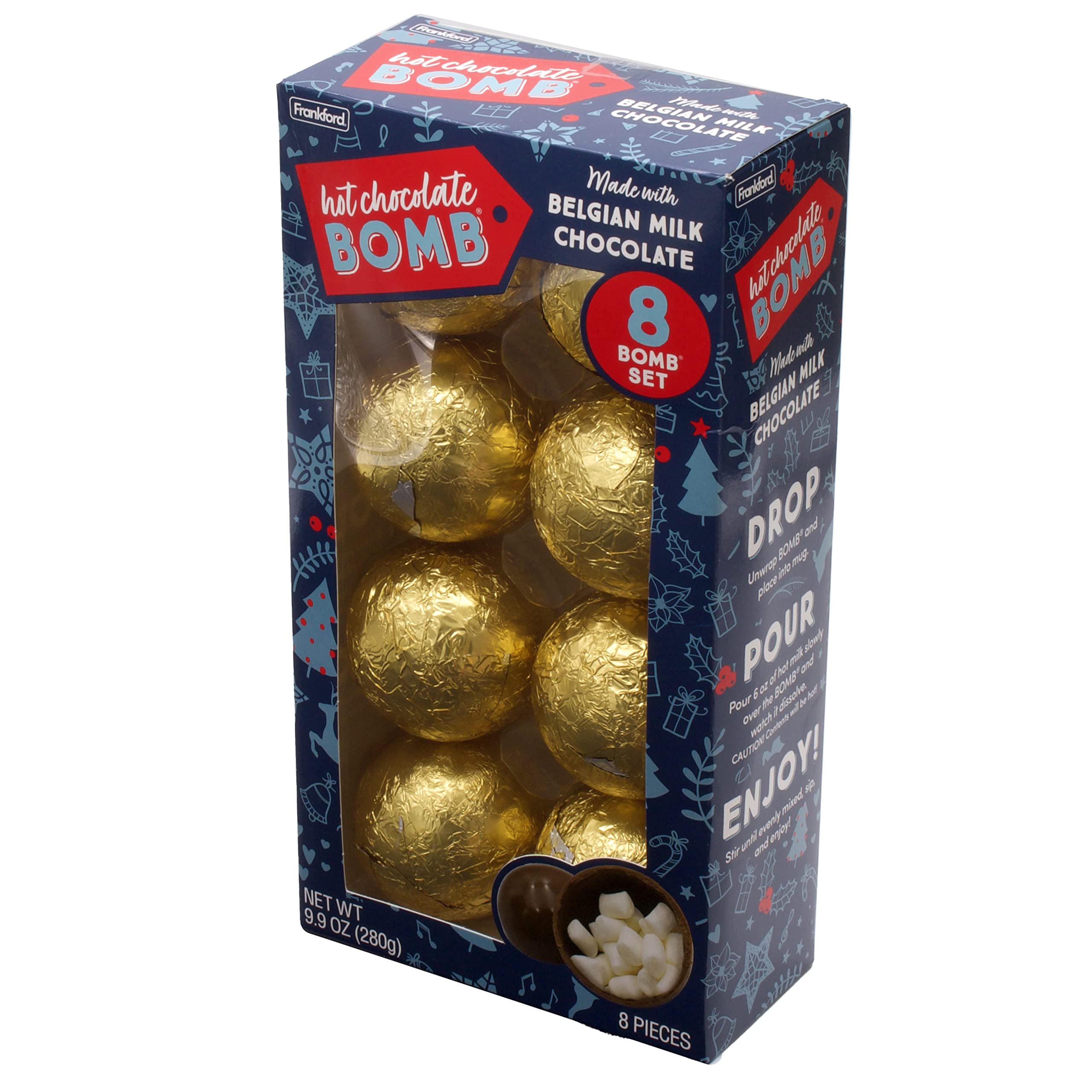 Snapklik.com : Frankford Hot Chocolate Bombs Double Pack Of Belgian ...