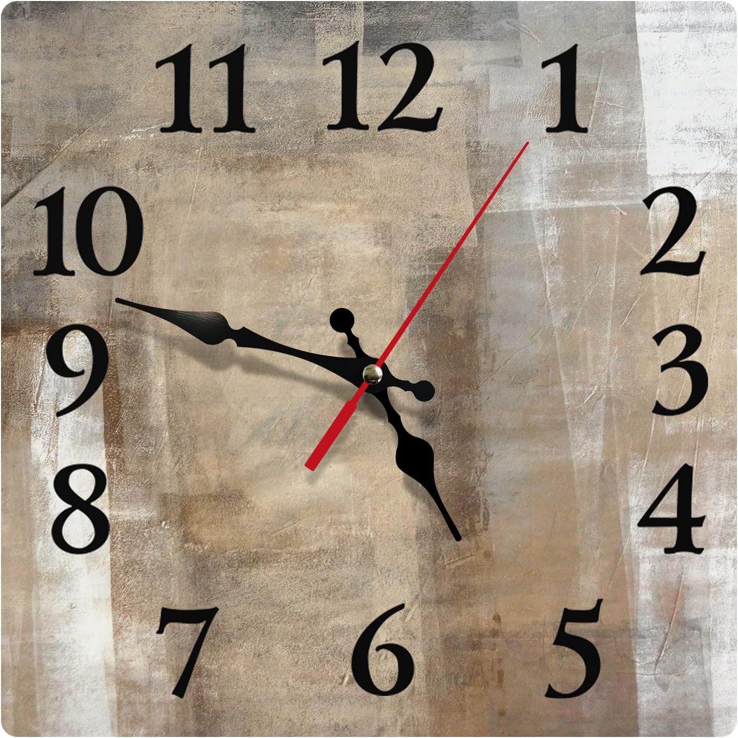 Amazon.com: Modern Square Wall Clock | Ultra Quiet Quartz Mechanism ...