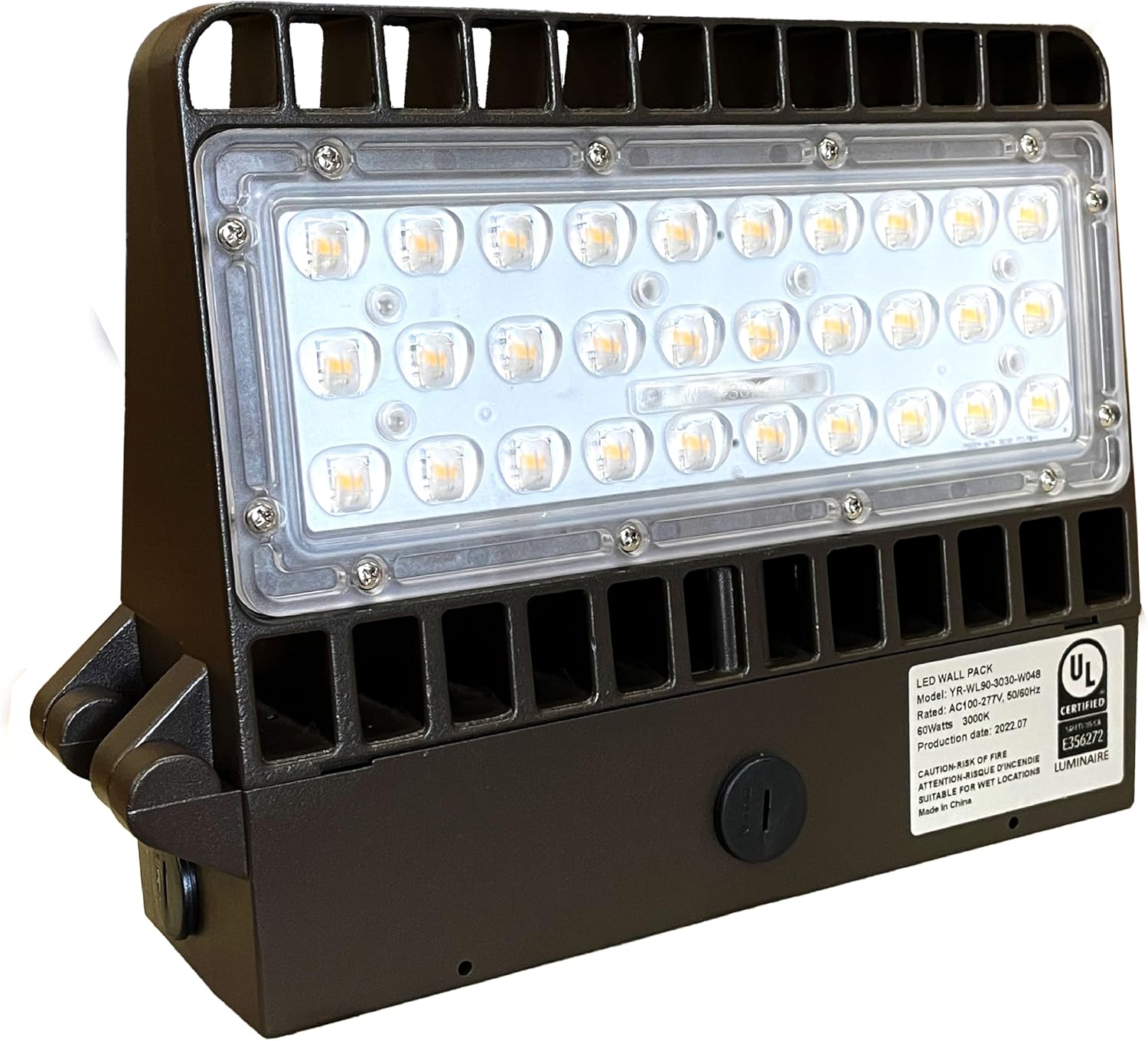 Elemedia Tech of America 80W 5000K Cool White LED Wallpack, AC120-277V ...