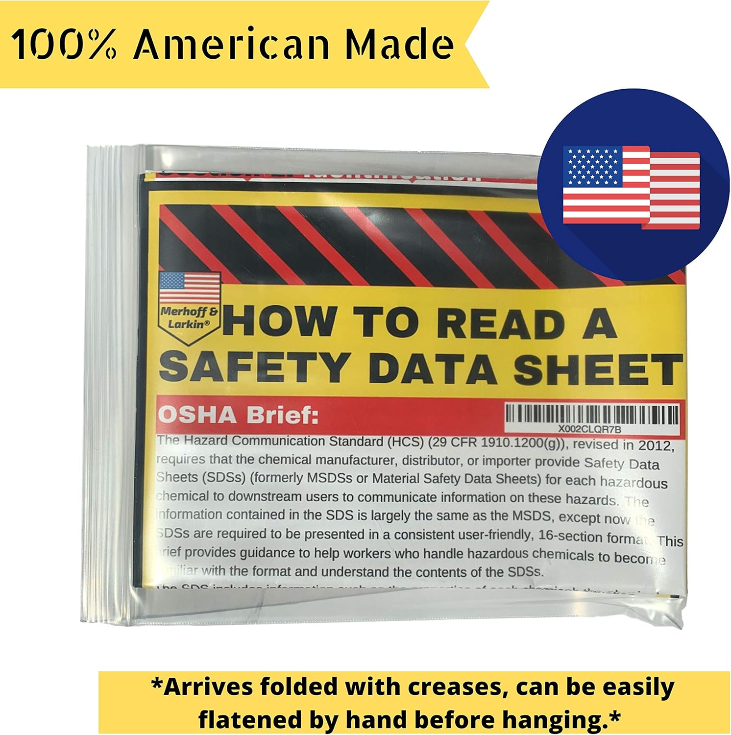 Buy How to Read A Safety Data Sheet (SDS/MSDS) Poster | English & Spanish 2022 | 24 x 36 Inch ...