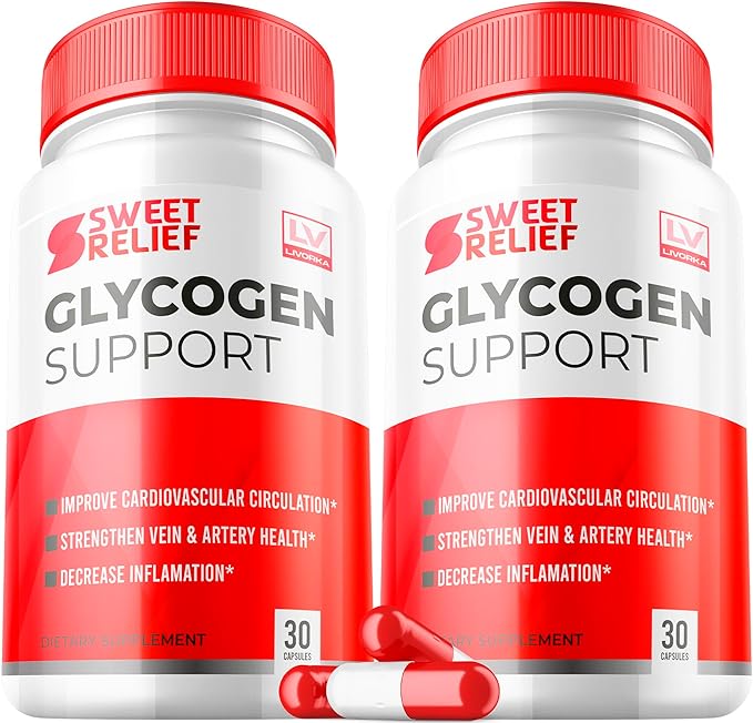 2 Pack - Sweet Relief Glycogen Capsules, Sweet Relief Vitamins, Sweet ...