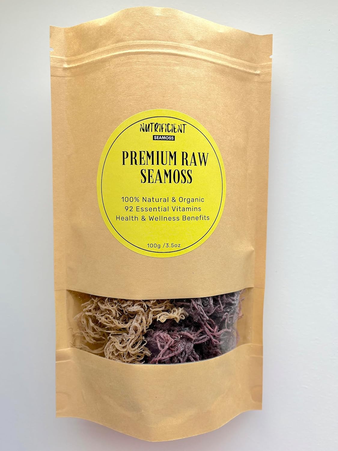 Premium Raw & Dried Sea Moss Mix (Purple and Gold) in 100g (3.5oz) Pack ...