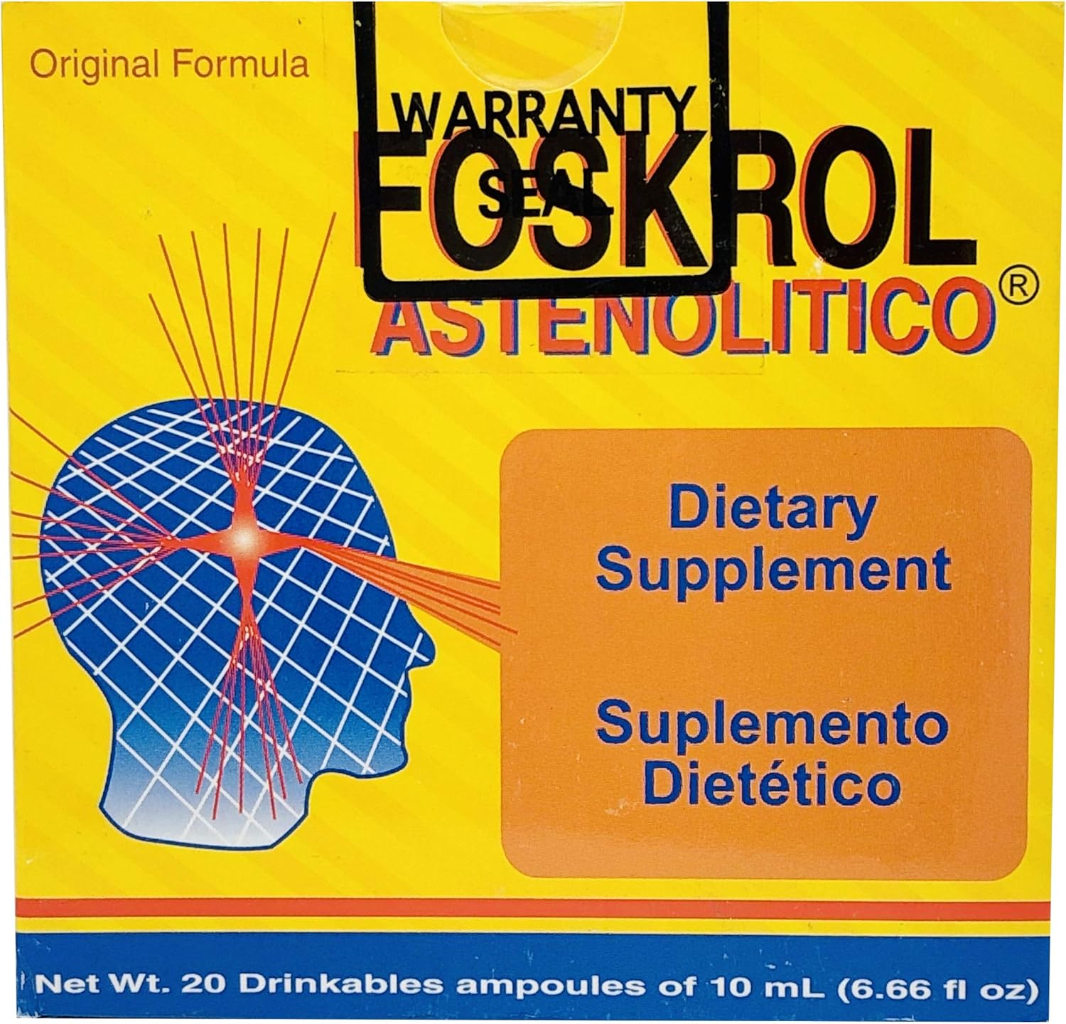 Amazon.com: Foskrol Astenolitico 20 drinkables ampoules of 10 ml ...